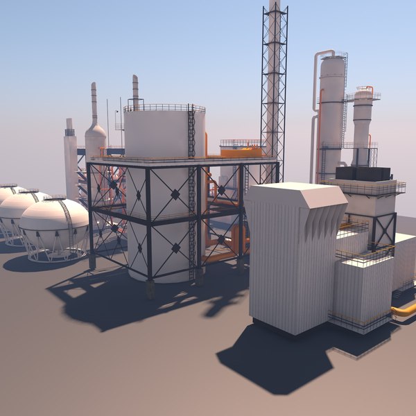 3D factory building model - TurboSquid 1319224