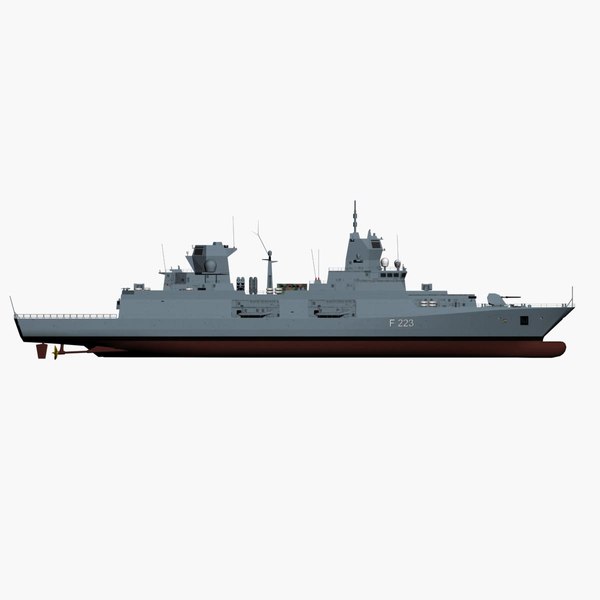 3d f125 baden wuerttemberg class frigate model