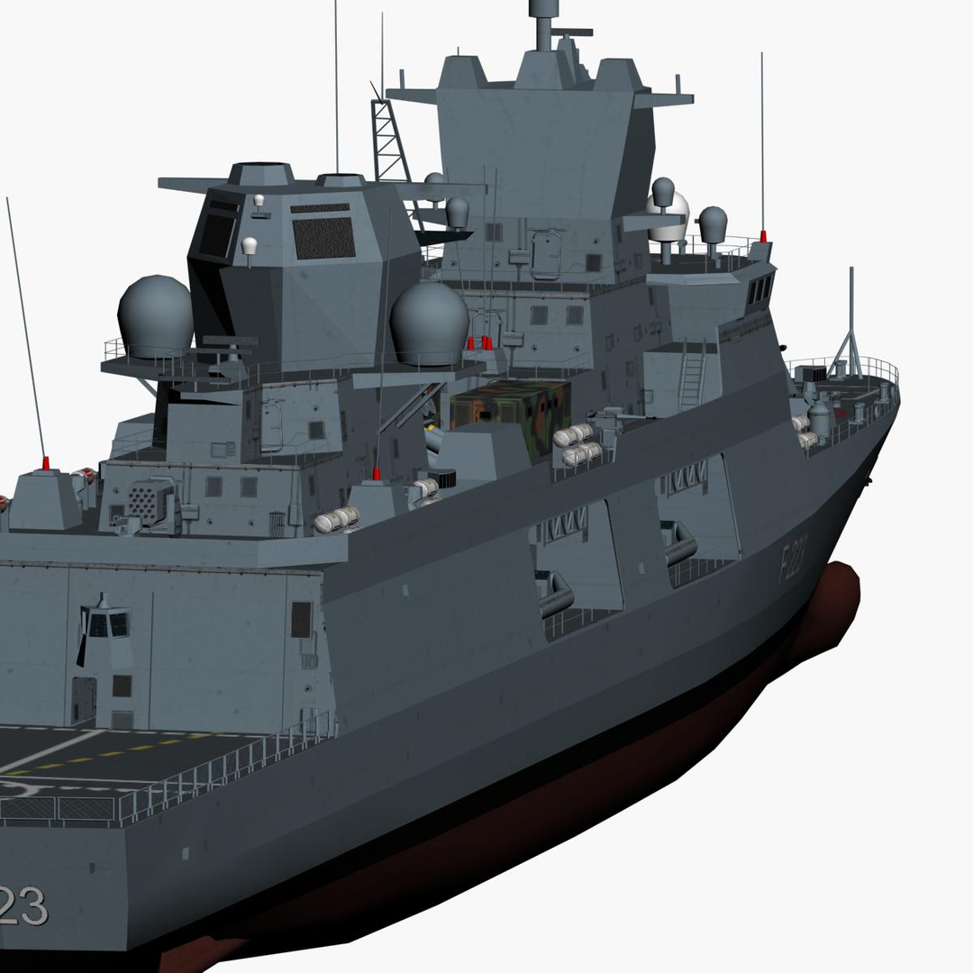 3d f125 baden wuerttemberg class frigate model