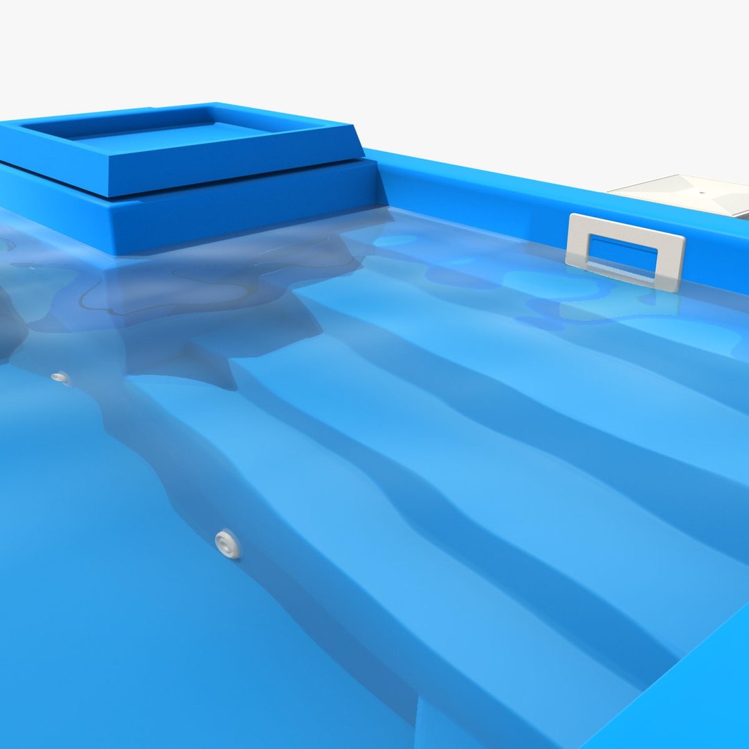 3d Garden Swimming Pool Model