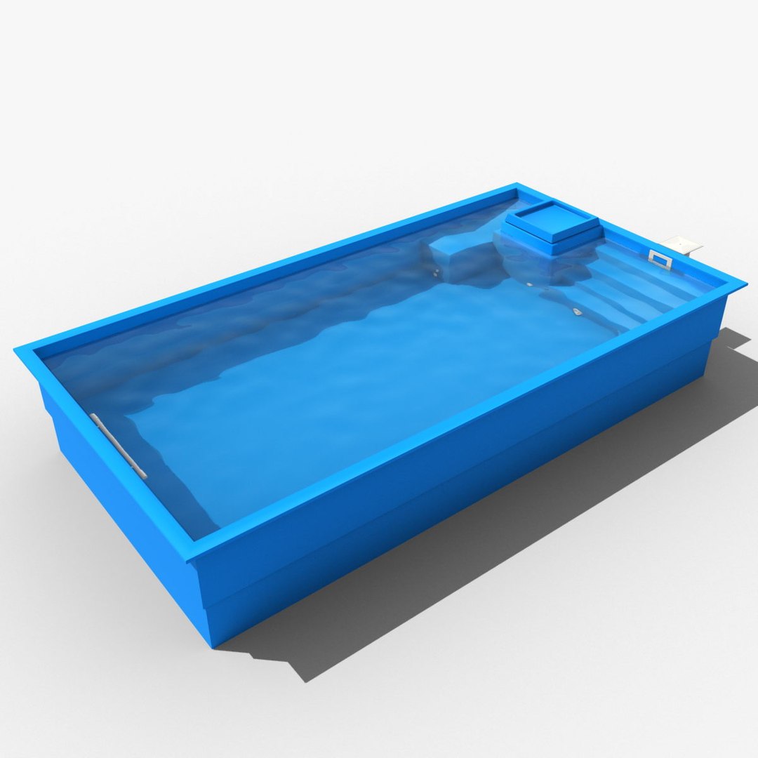 3d Garden Swimming Pool Model
