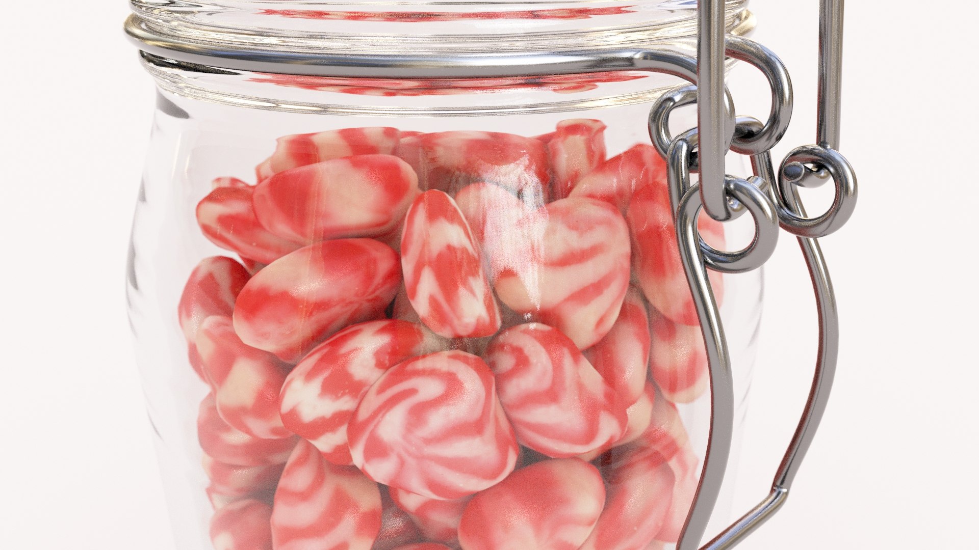 3D candy jar heart - TurboSquid 1545742