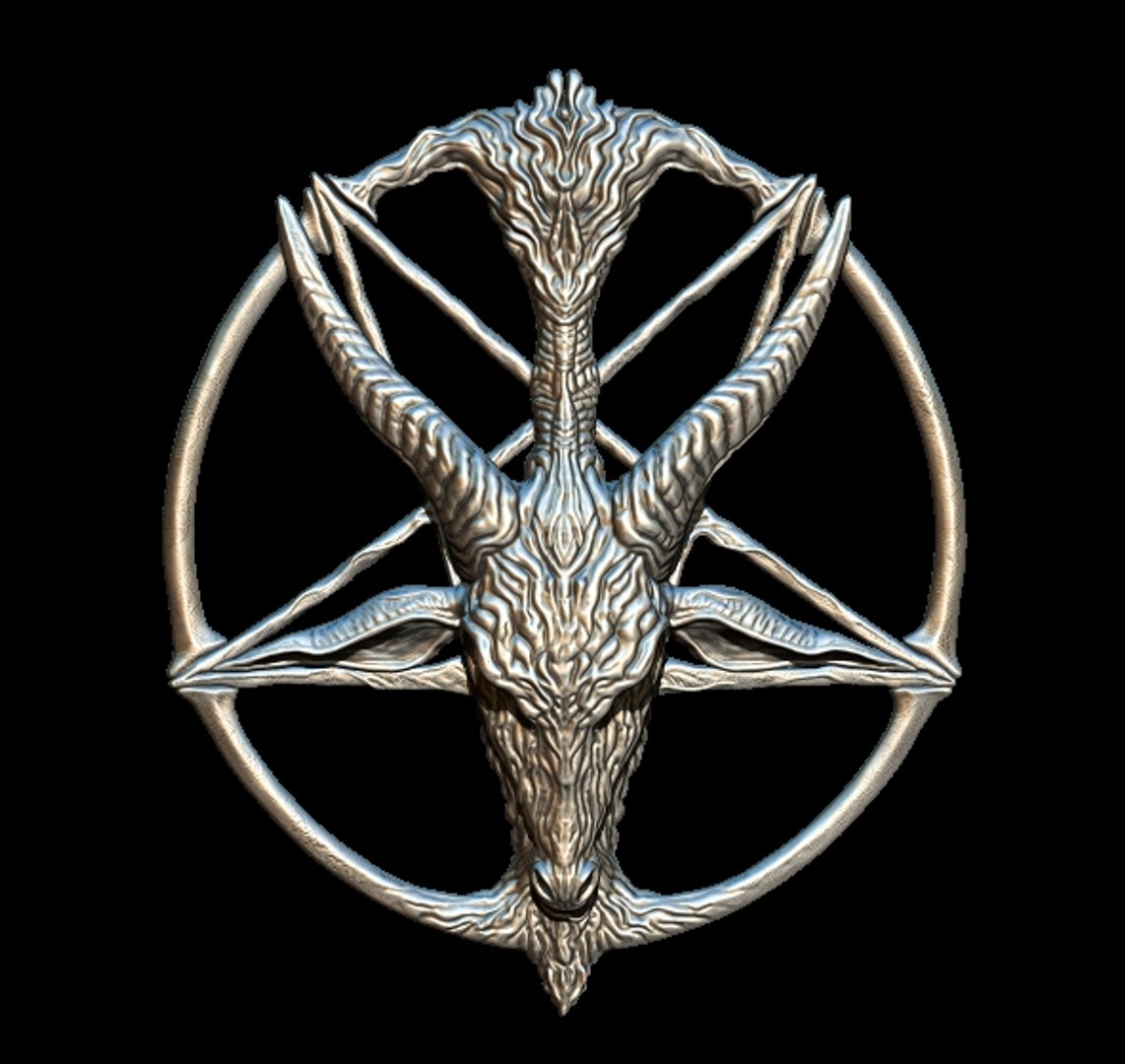 Medallion Depicting Deity Baphomet 3D Model - TurboSquid 1537889