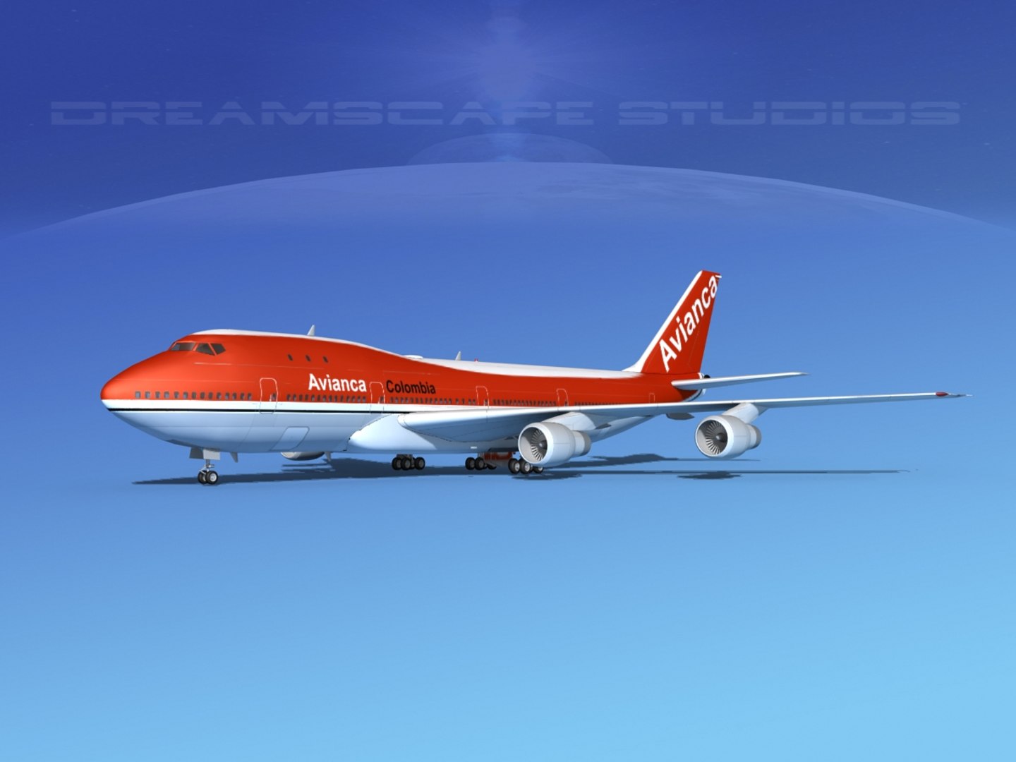 747-100 boeing 747 3d model