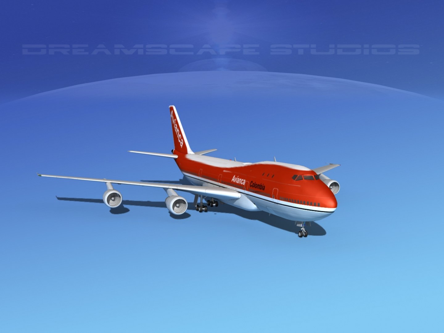 747-100 boeing 747 3d model