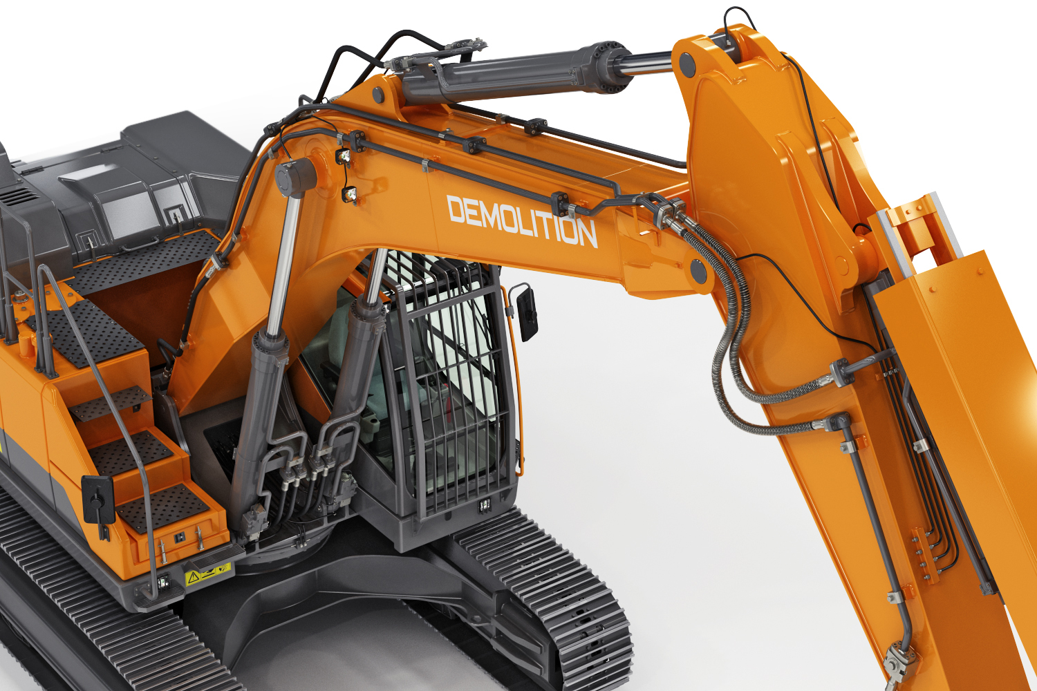 excavator demolition equipment c4d