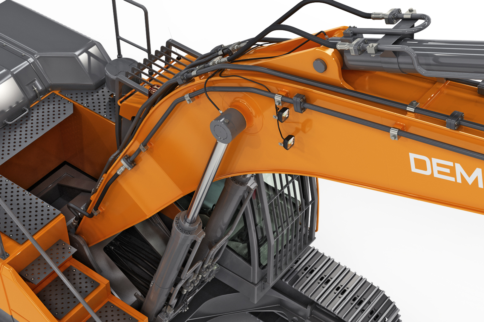 excavator demolition equipment c4d