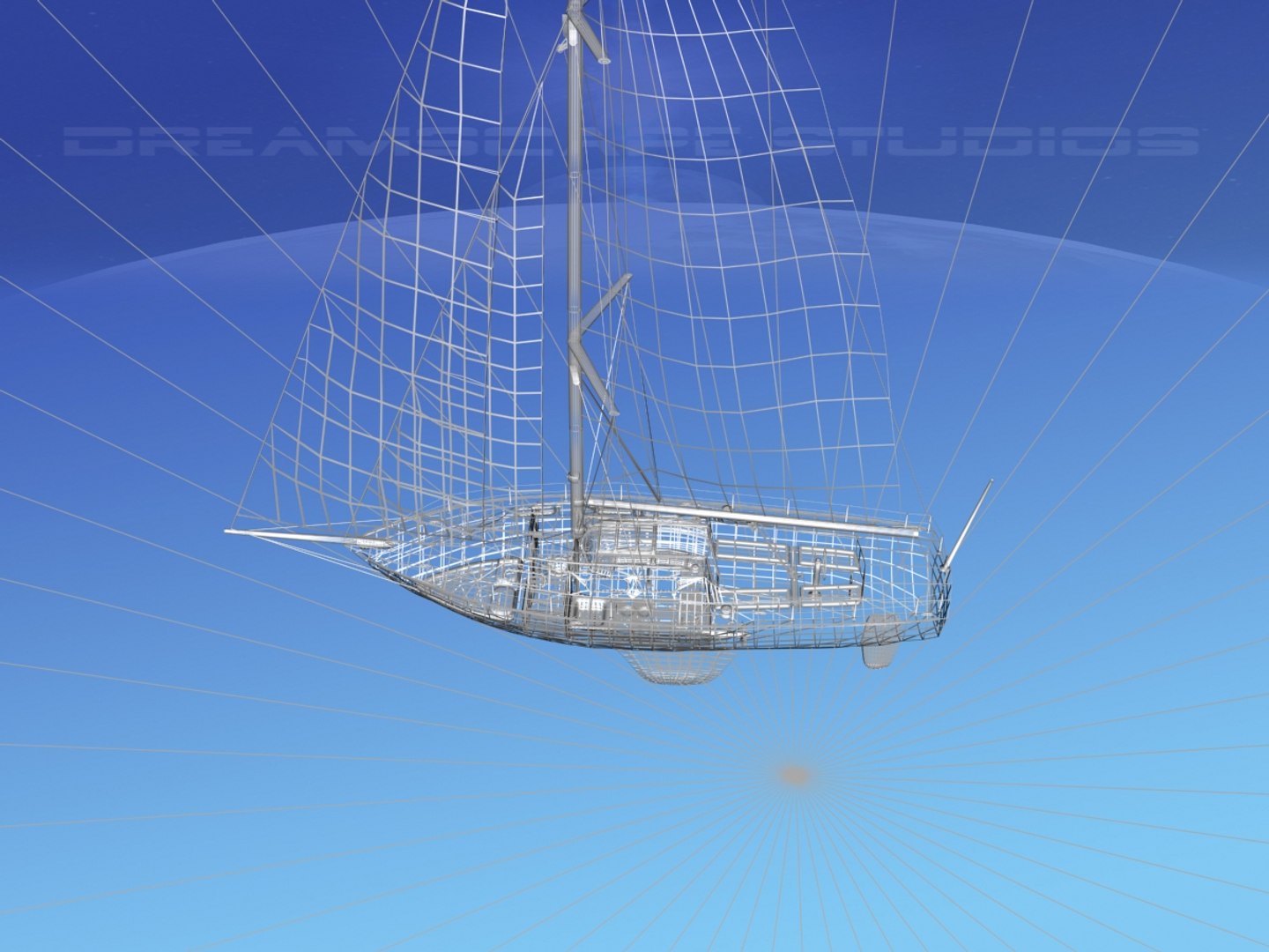 3D Cutter Rigged Sailing Sailboats Model - TurboSquid 1307106
