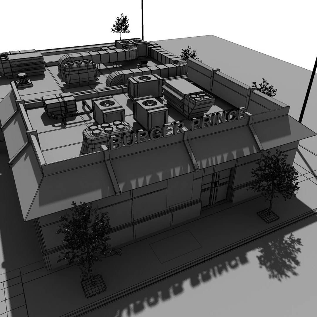 3d Model Fastfood Restaurant