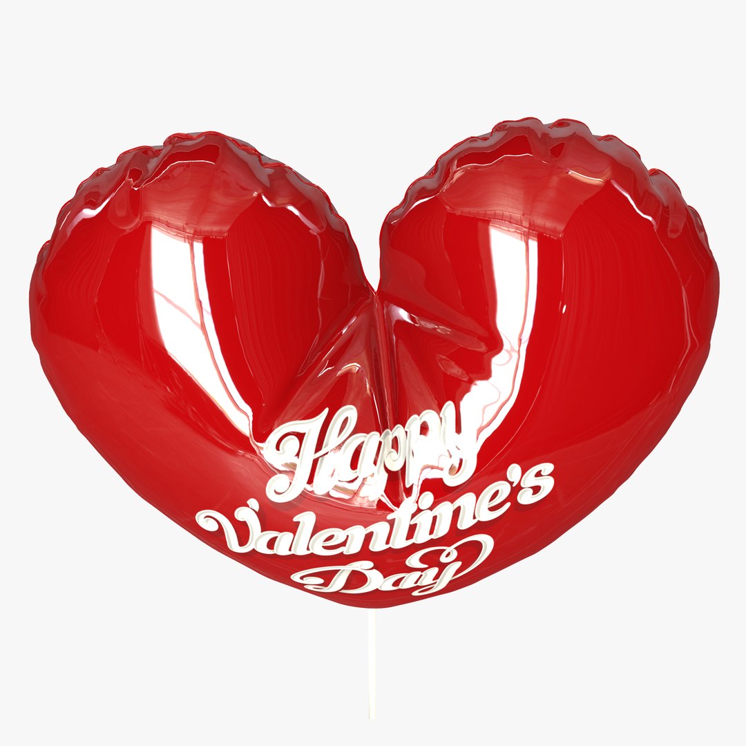 3d inflatable balloon foil heart