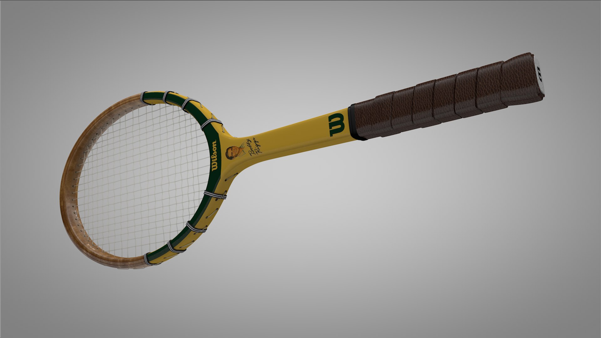 3D Tennis Racquet Wilson Bobby Model - TurboSquid 1624410
