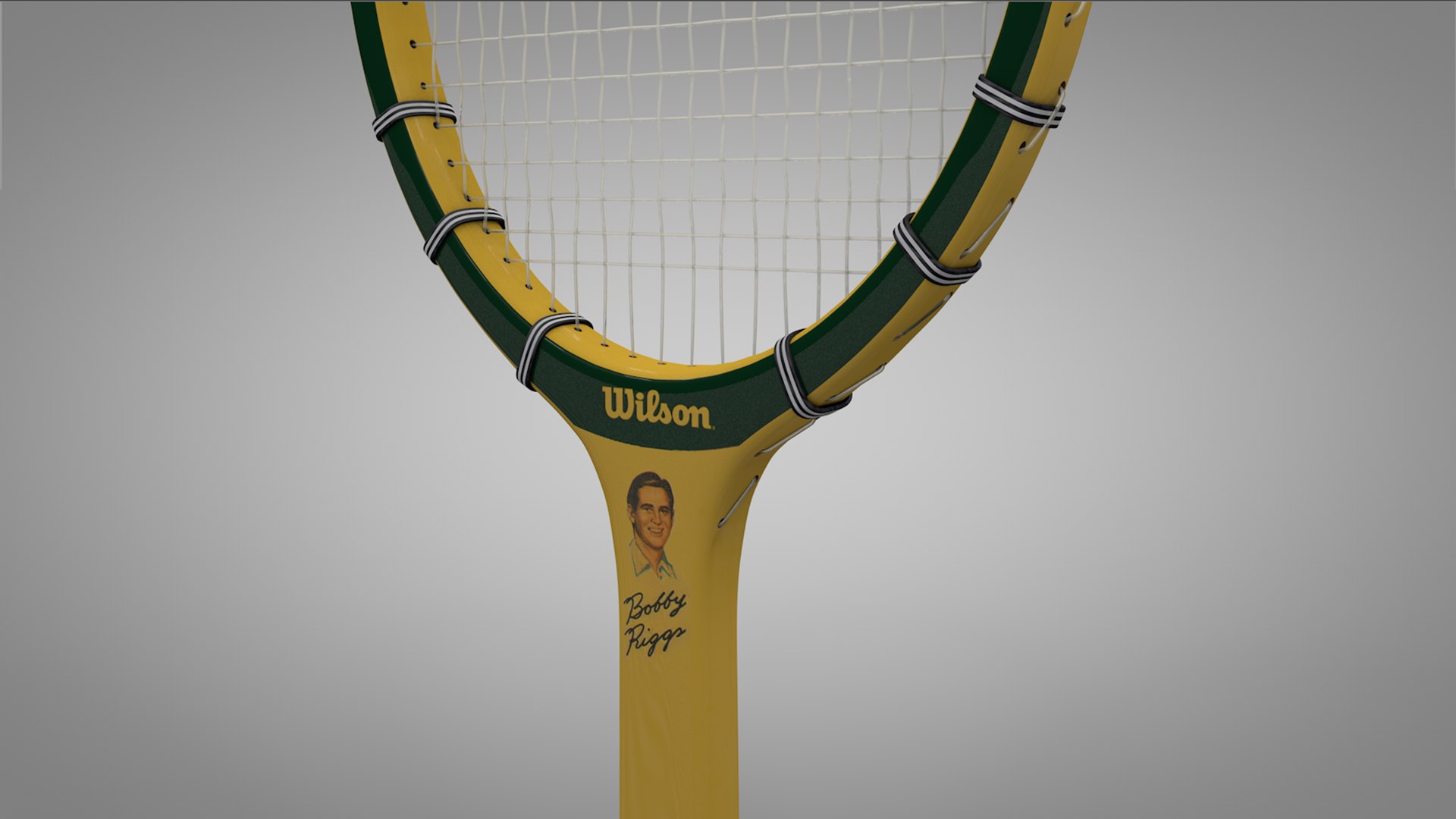 3D Tennis Racquet Wilson Bobby Model - TurboSquid 1624410