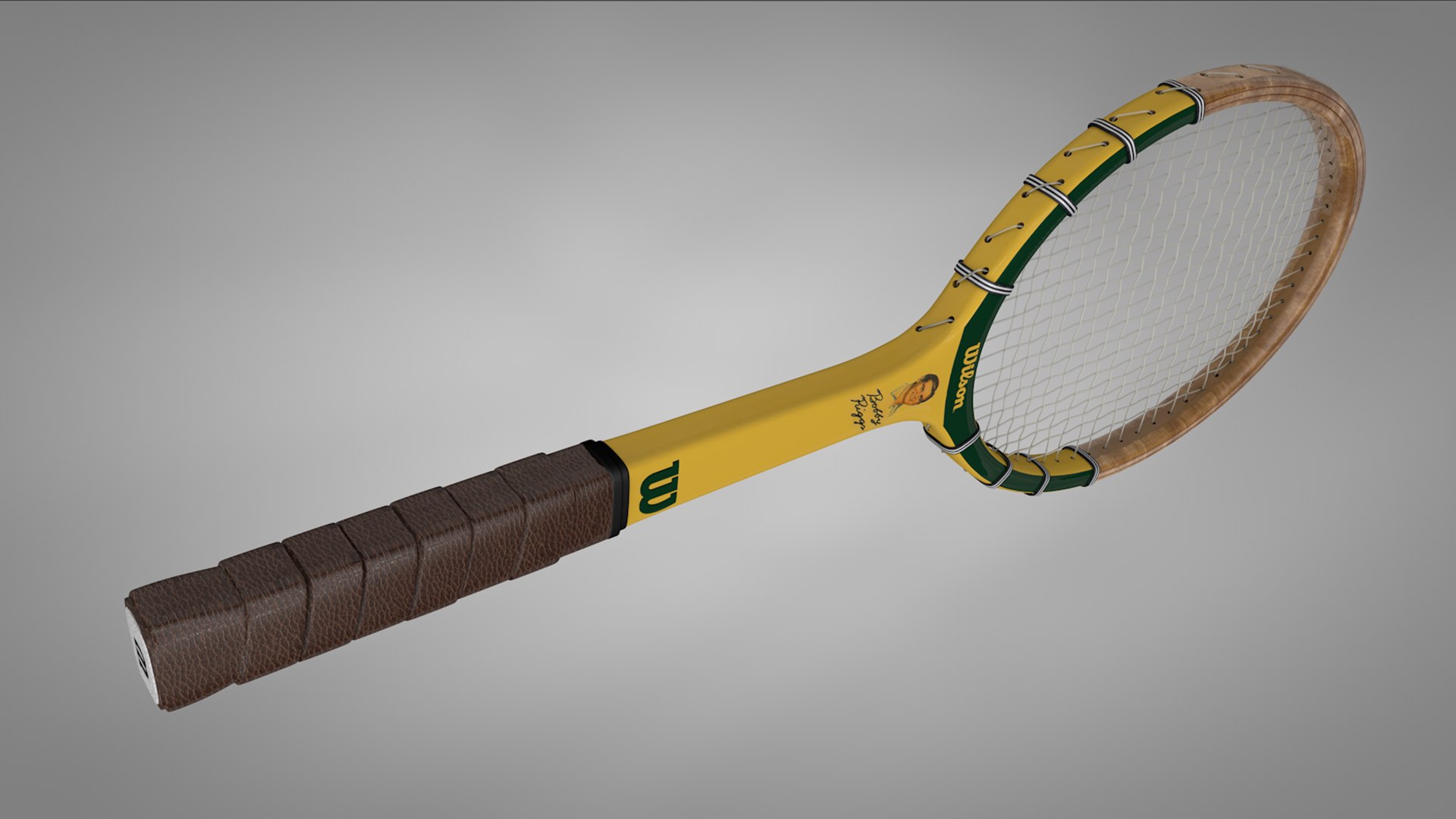 3D Tennis Racquet Wilson Bobby Model - TurboSquid 1624410