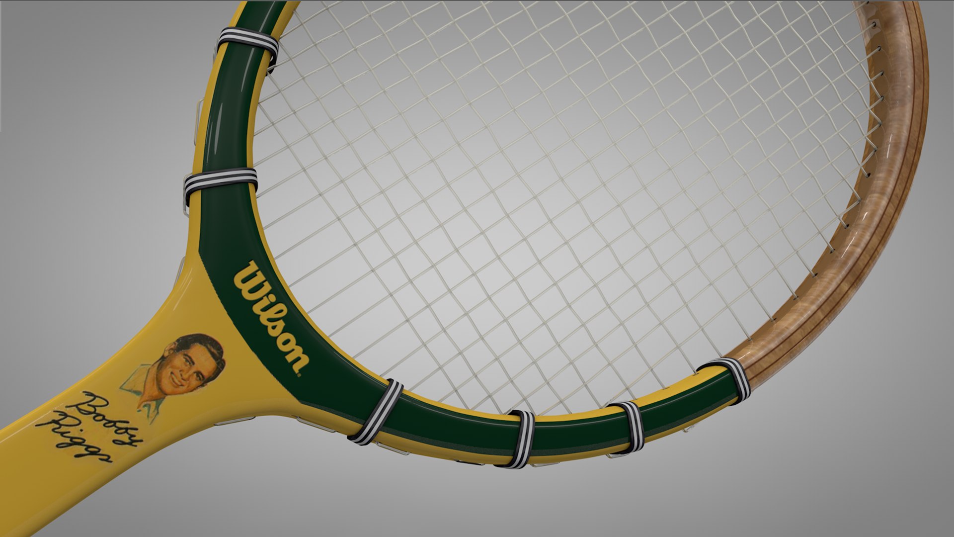 3D Tennis Racquet Wilson Bobby Model - TurboSquid 1624410