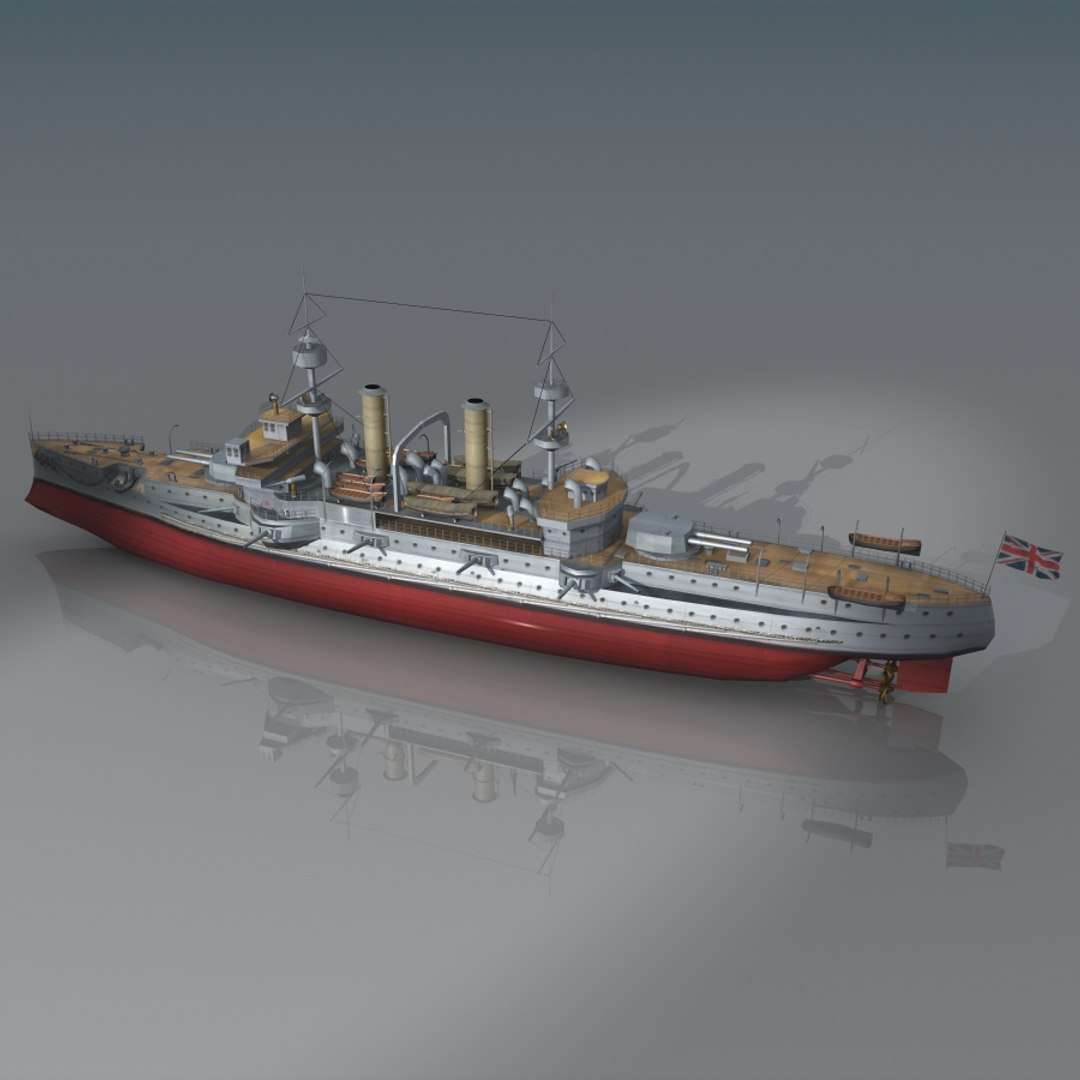 3d Hms Triumph Dreadnought Battleship