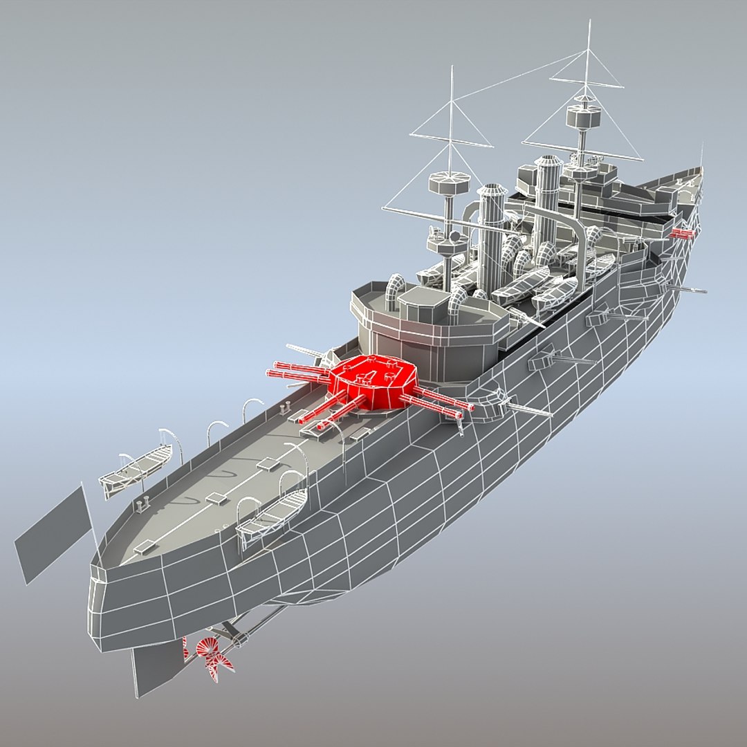3d Hms Triumph Dreadnought Battleship