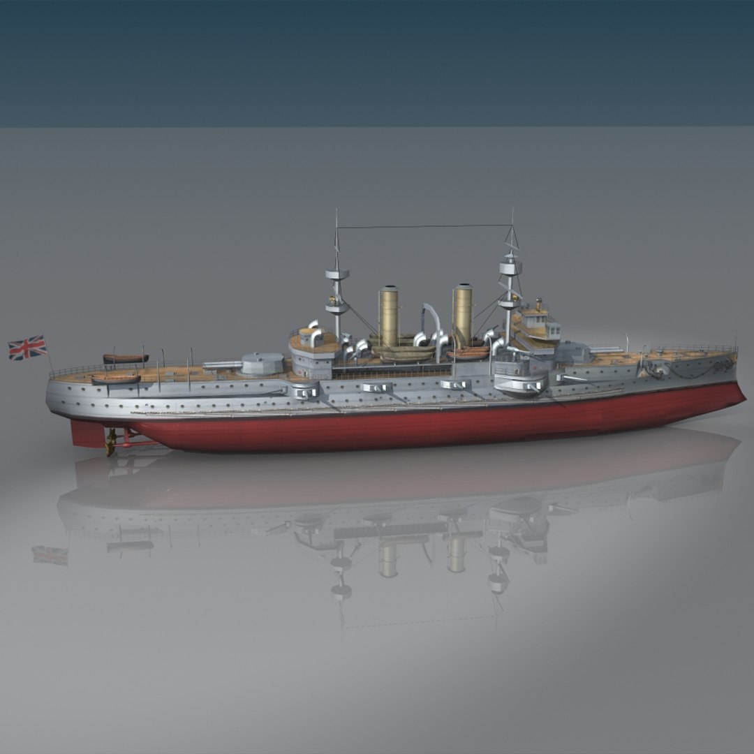 3d Hms Triumph Dreadnought Battleship