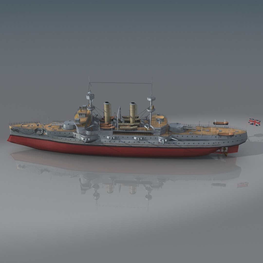 3d Hms Triumph Dreadnought Battleship