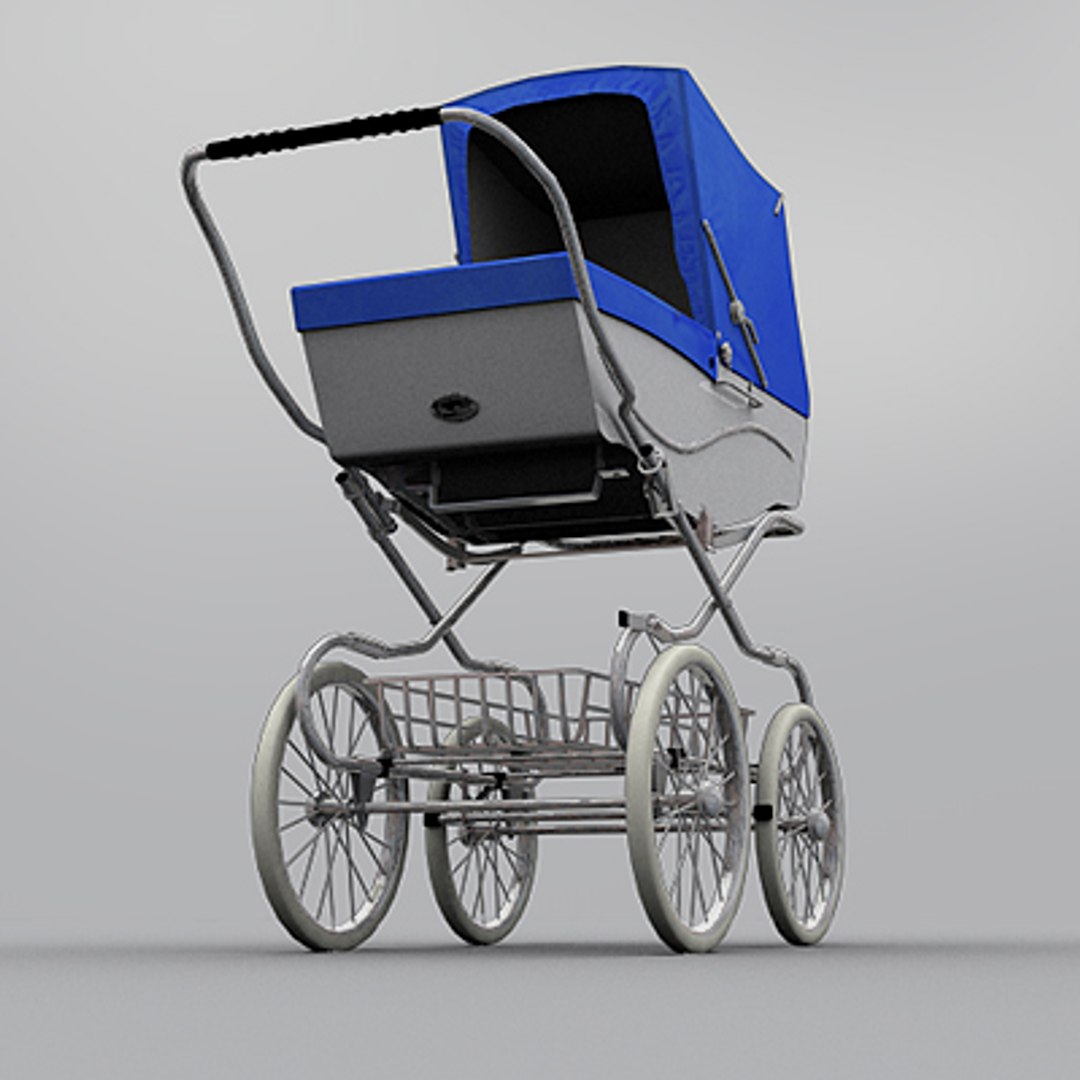 Kensington Classic Baby Pram 3d Model