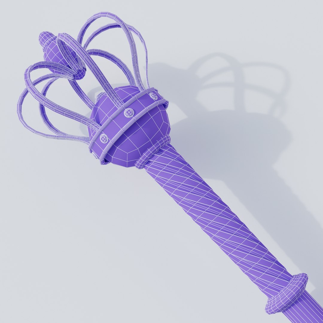 Golden Scepter 3D Model - TurboSquid 1246864