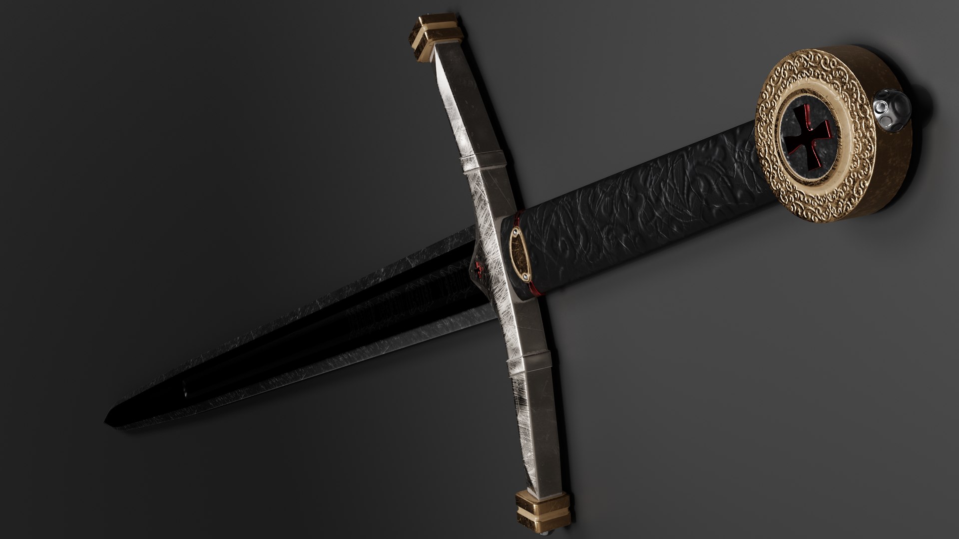 3D Templar Sword - TurboSquid 1933372