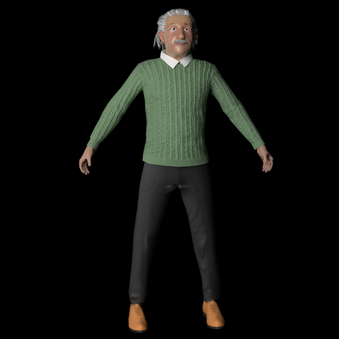 3D Albert Einstein - TurboSquid 1686581
