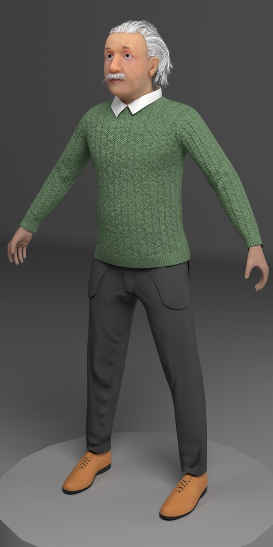 3D Albert Einstein - TurboSquid 1686581