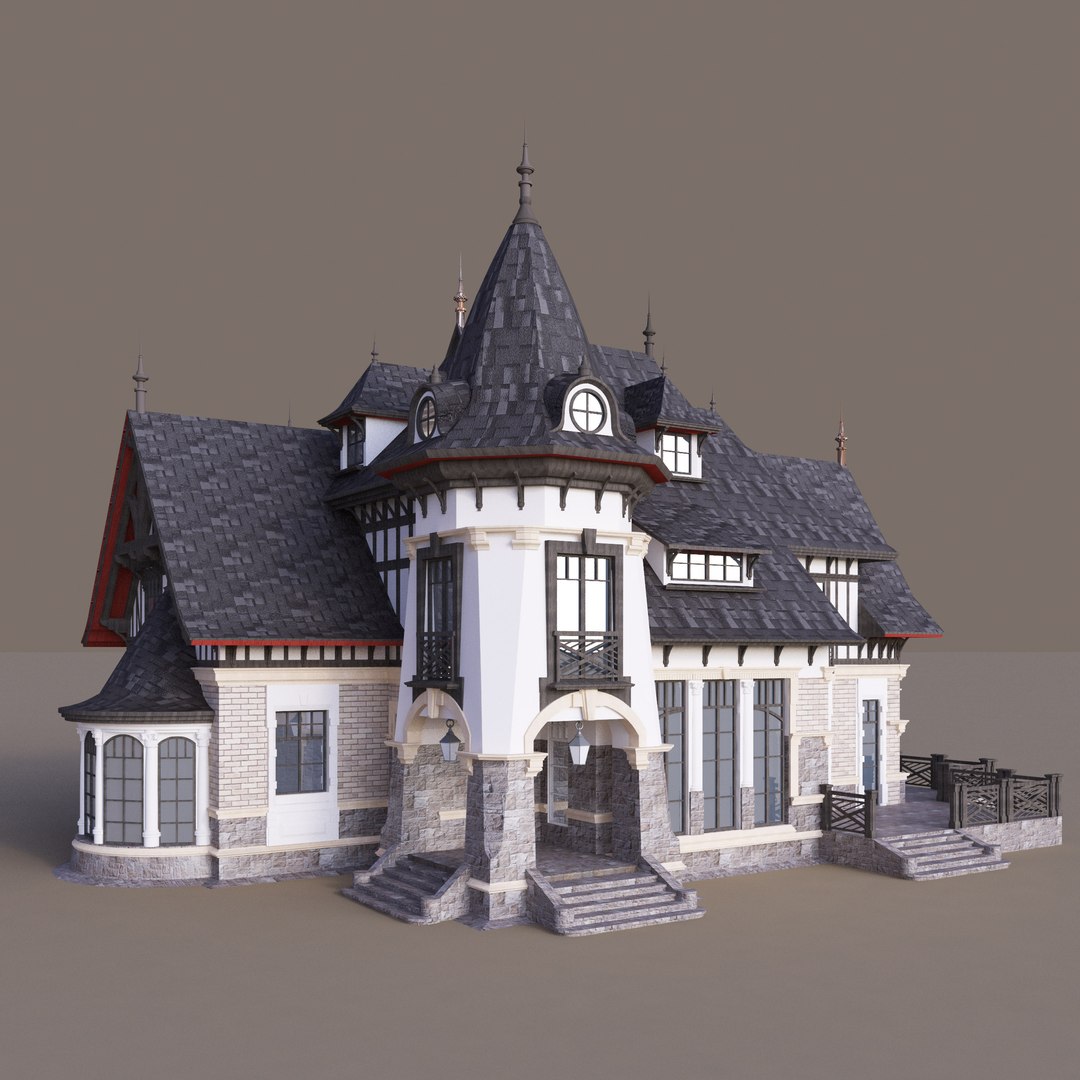 3d Half-timbered Houses