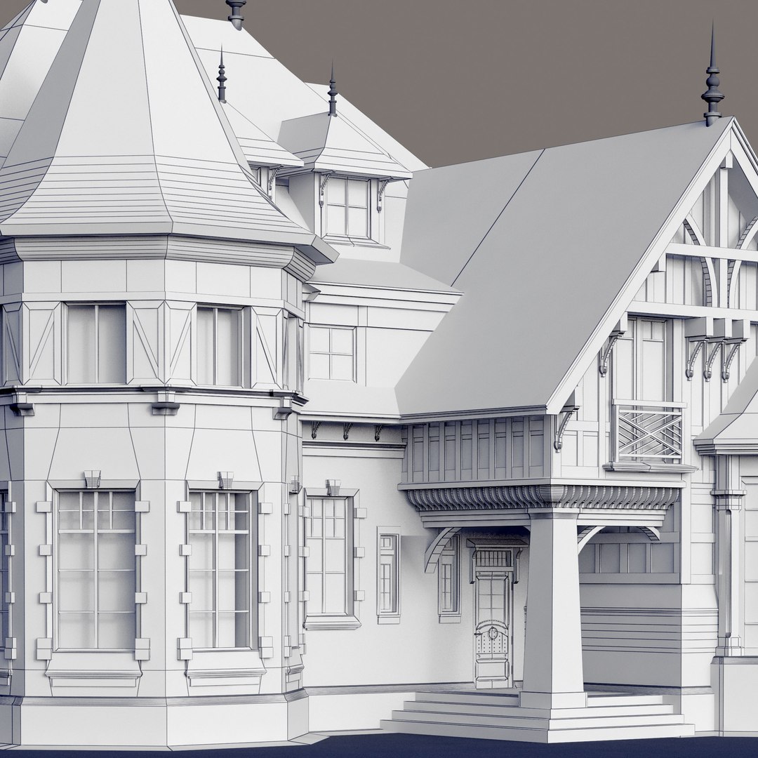 3d Half-timbered Houses
