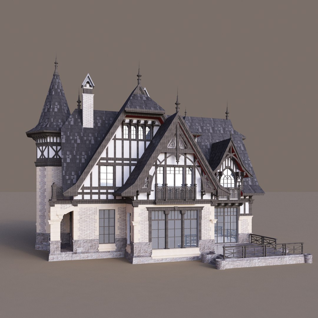 3d Half-timbered Houses