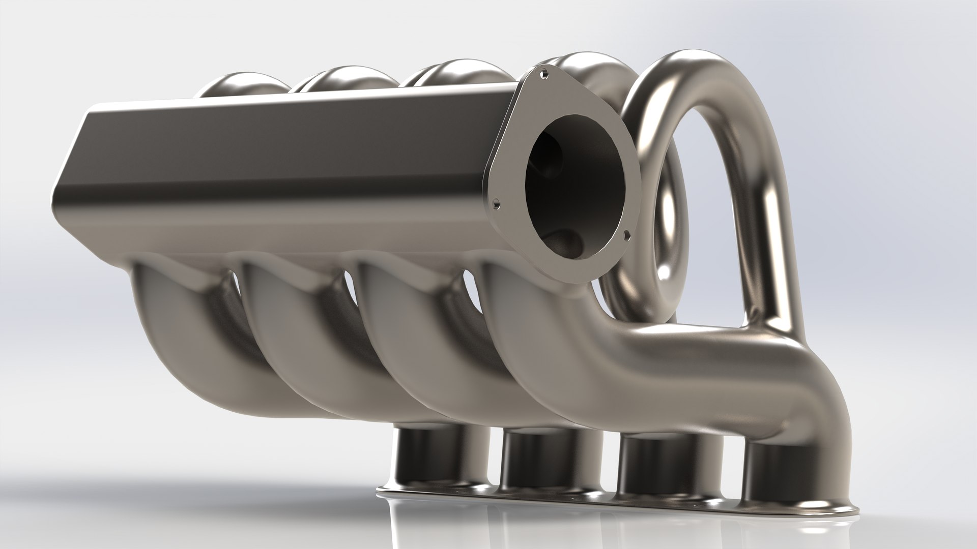 Intake manifold length 3D - TurboSquid 1226766