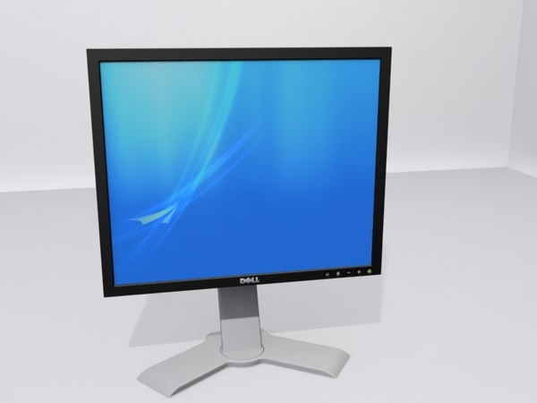 3d model dell computer monitor