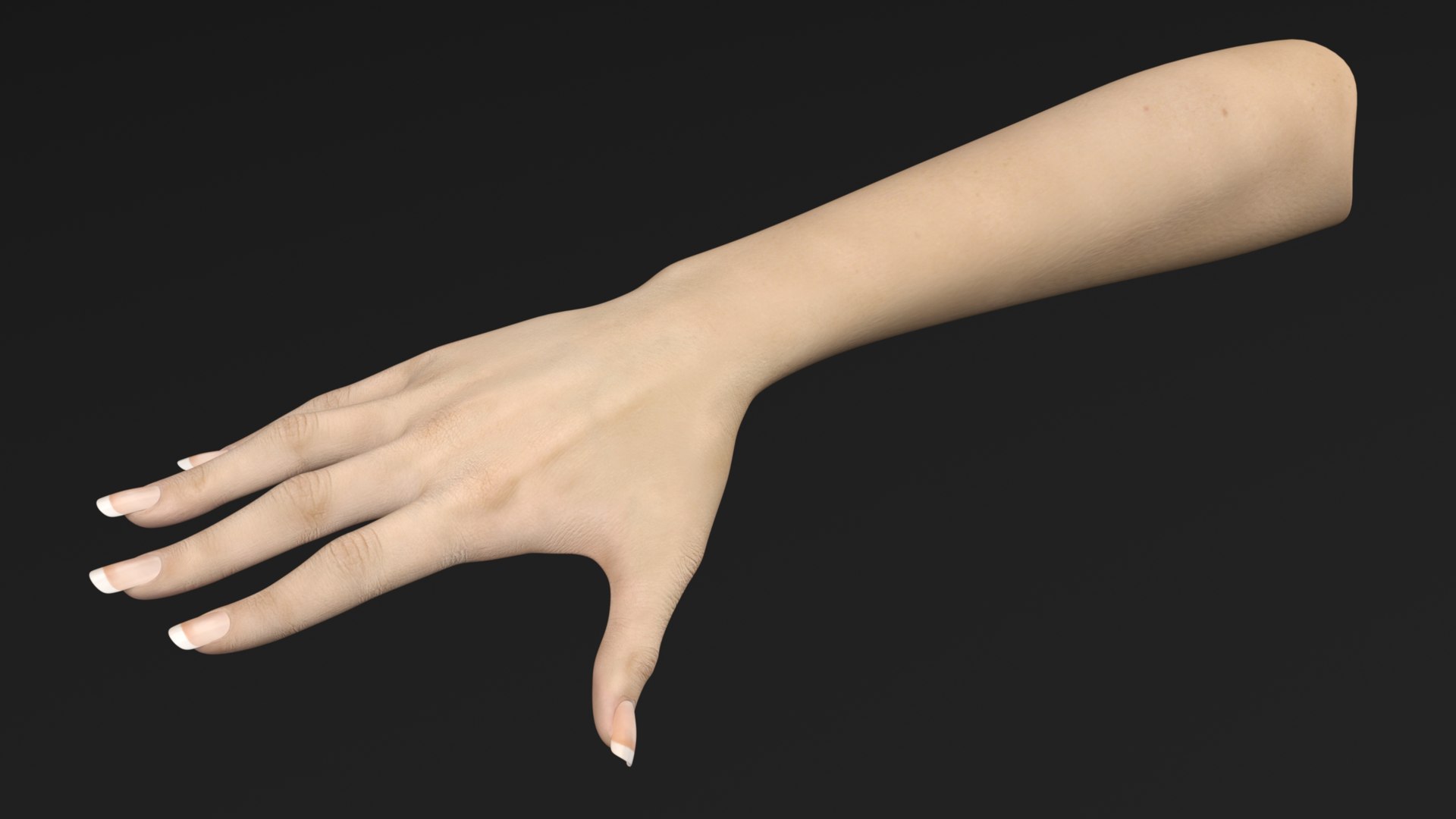 3D Caucasian Female Hand Base Pose model - TurboSquid 2169043