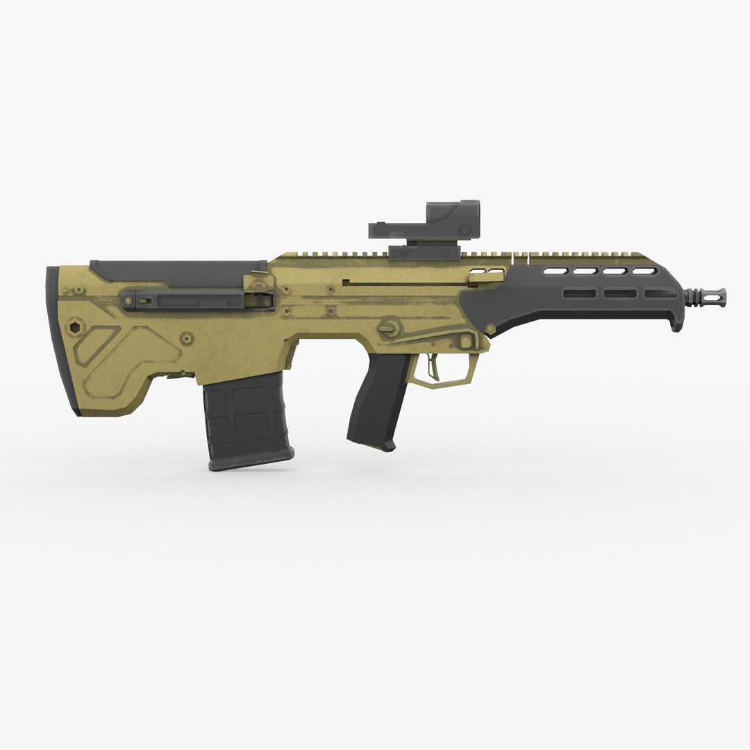 modelo 3d Gun Lowpoly Kitbash 05 - TurboSquid 1901937