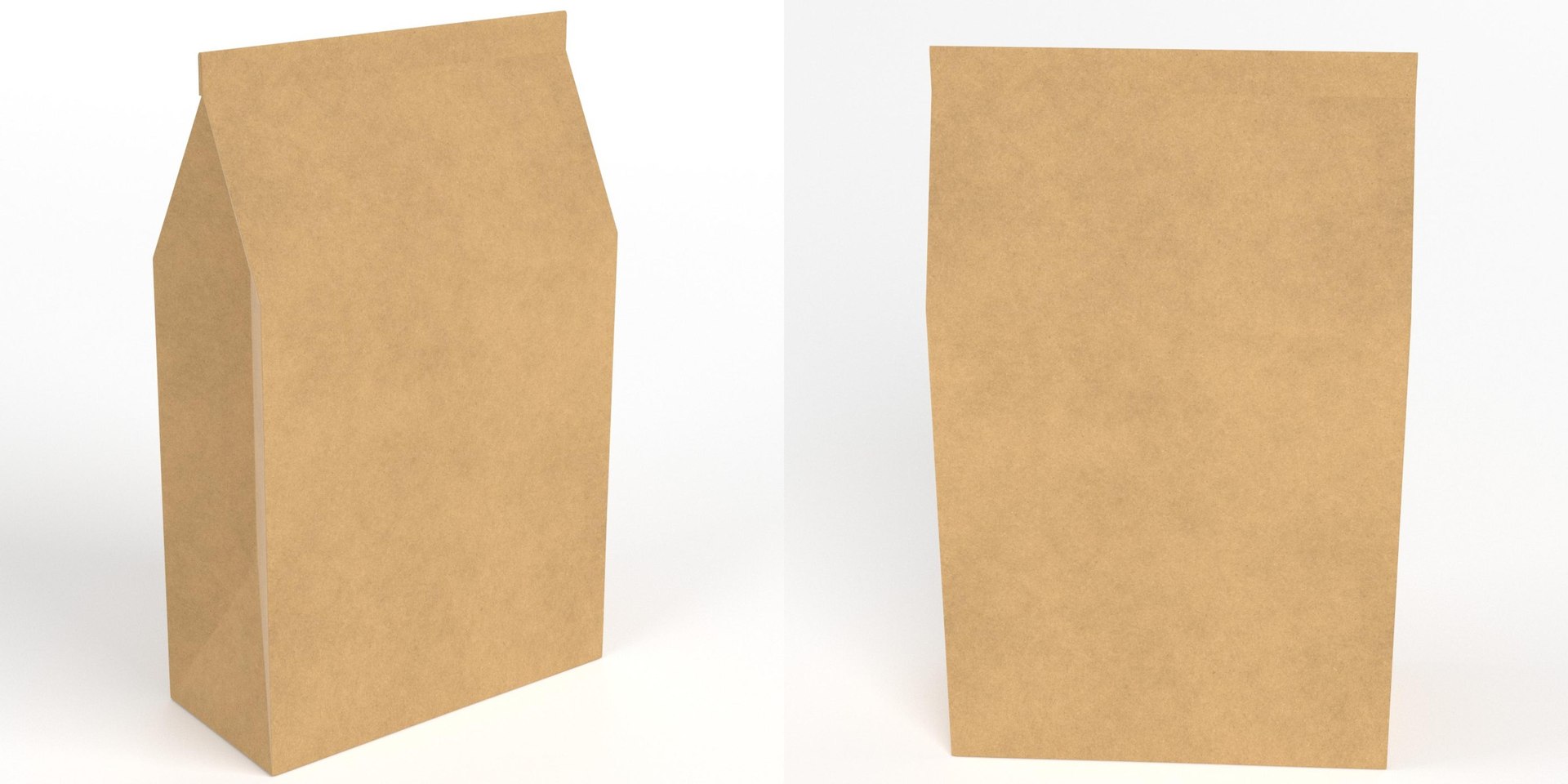 Closed paper bag 3D - TurboSquid 1484984
