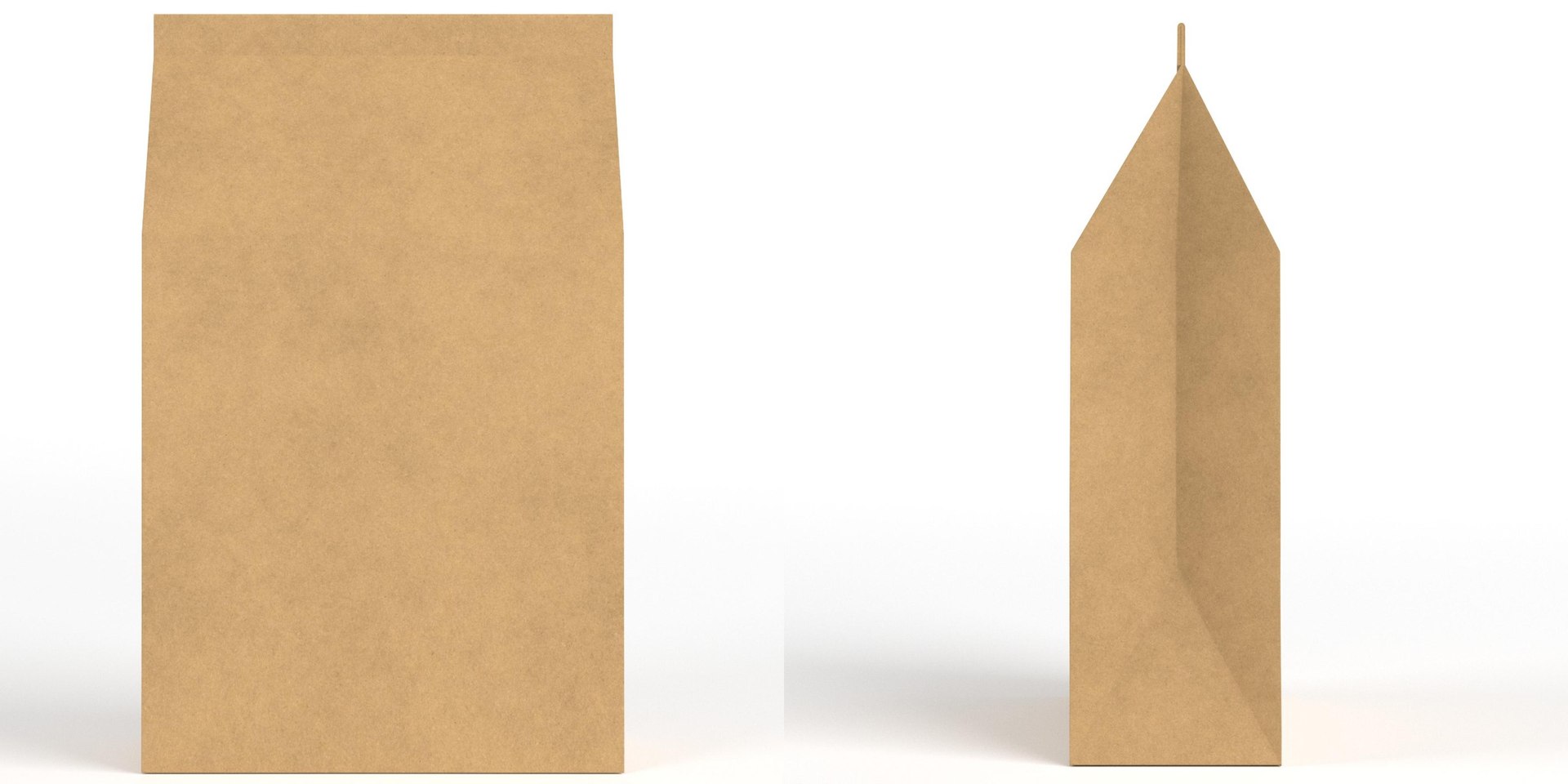 Closed paper bag 3D - TurboSquid 1484984