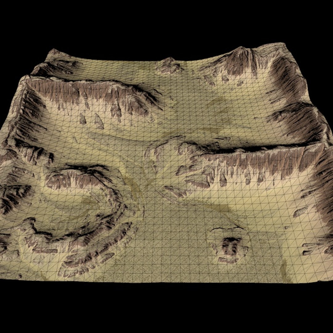 Mountain Games Maps 3d Model