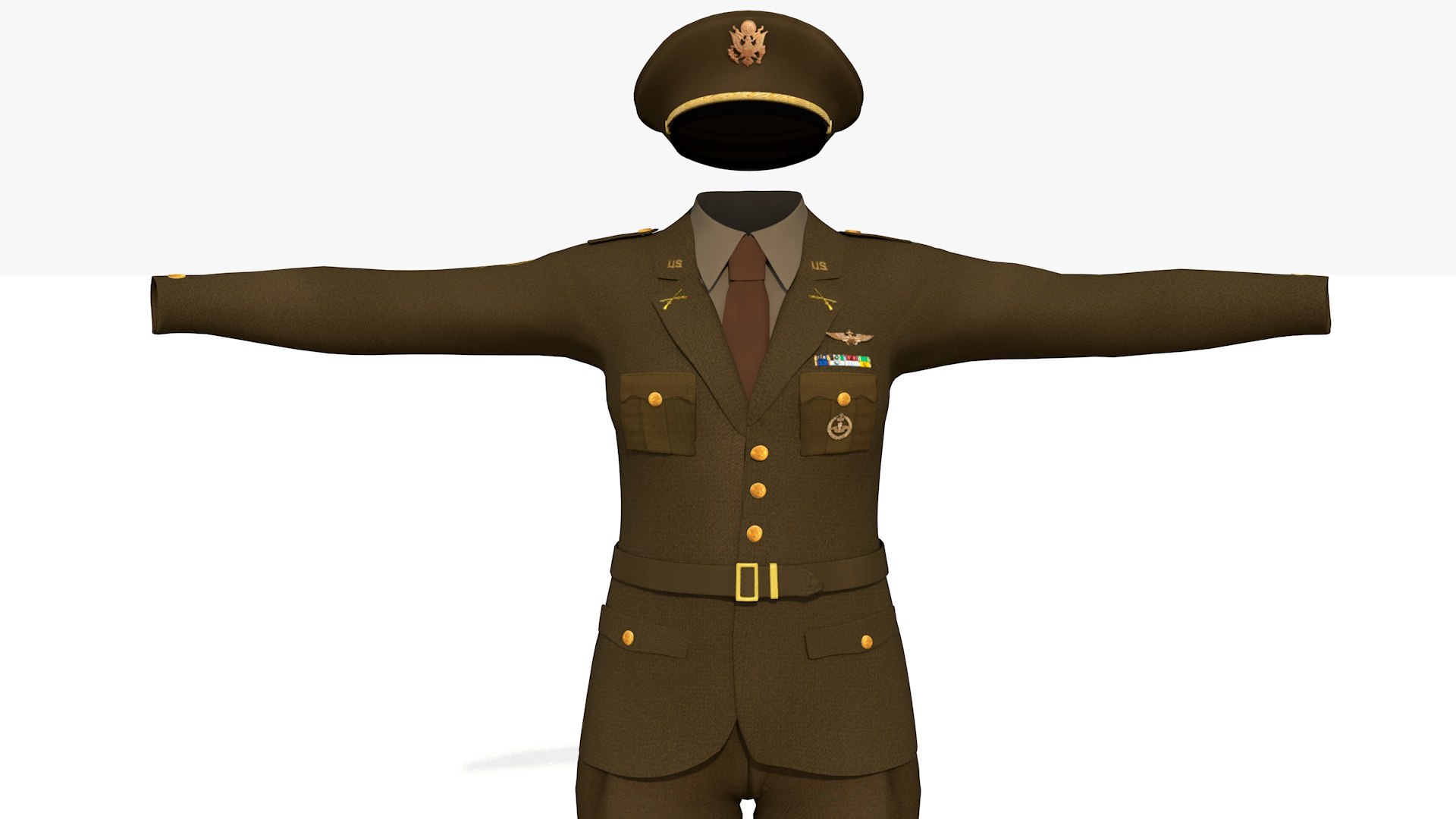 3D Uniform Usa Army - TurboSquid 2032286