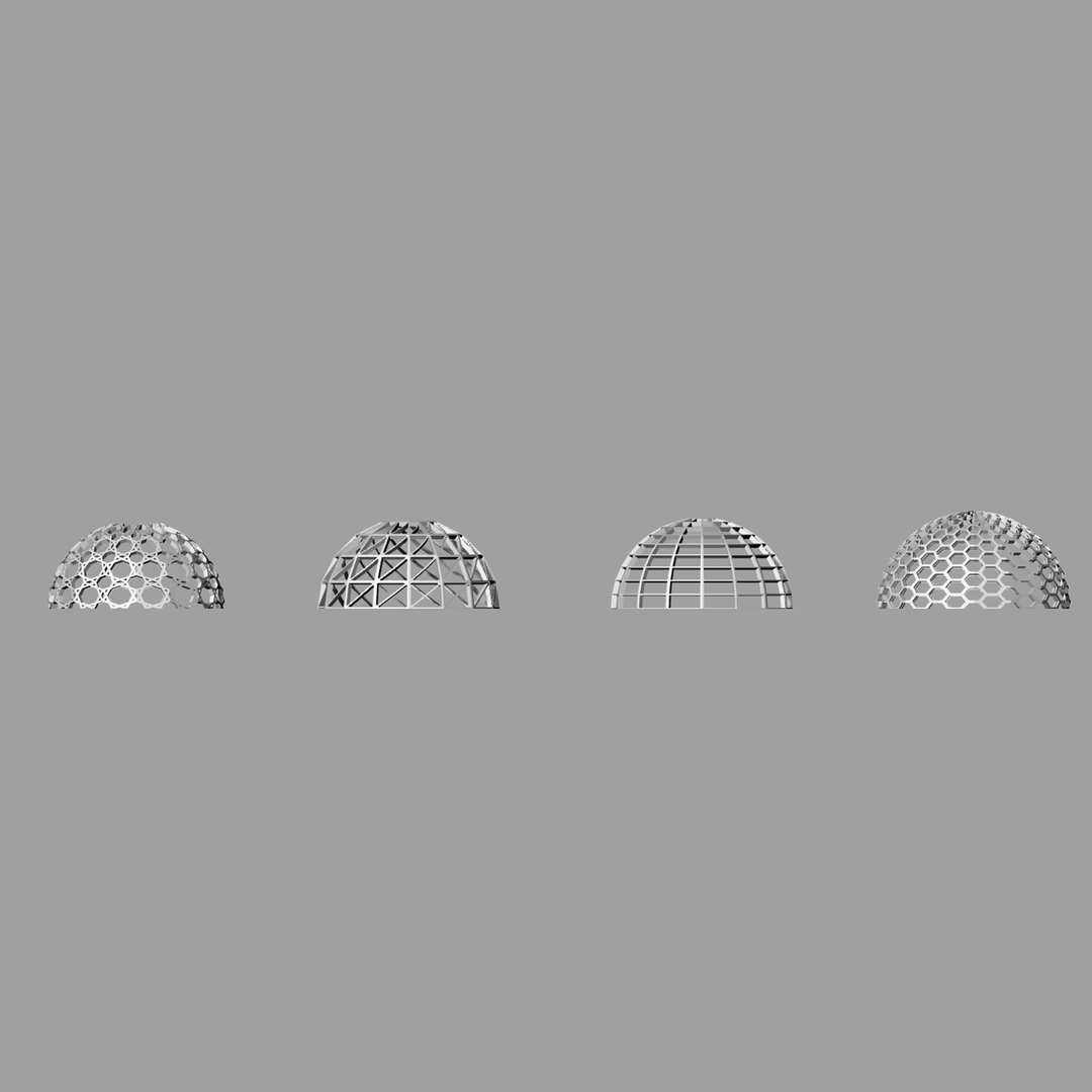 Parametric domes 3D model - TurboSquid 1791348