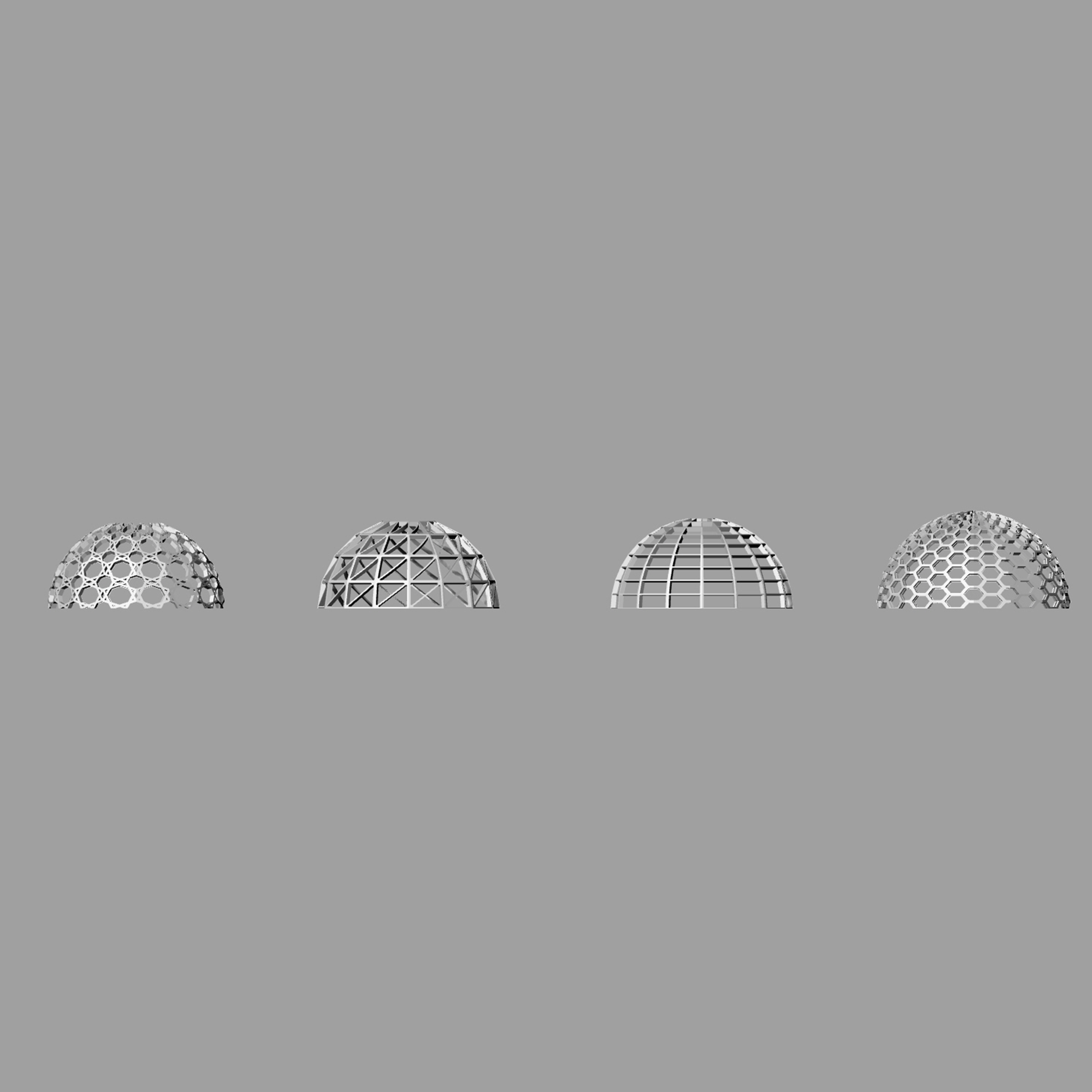 Parametric domes 3D model - TurboSquid 1791348