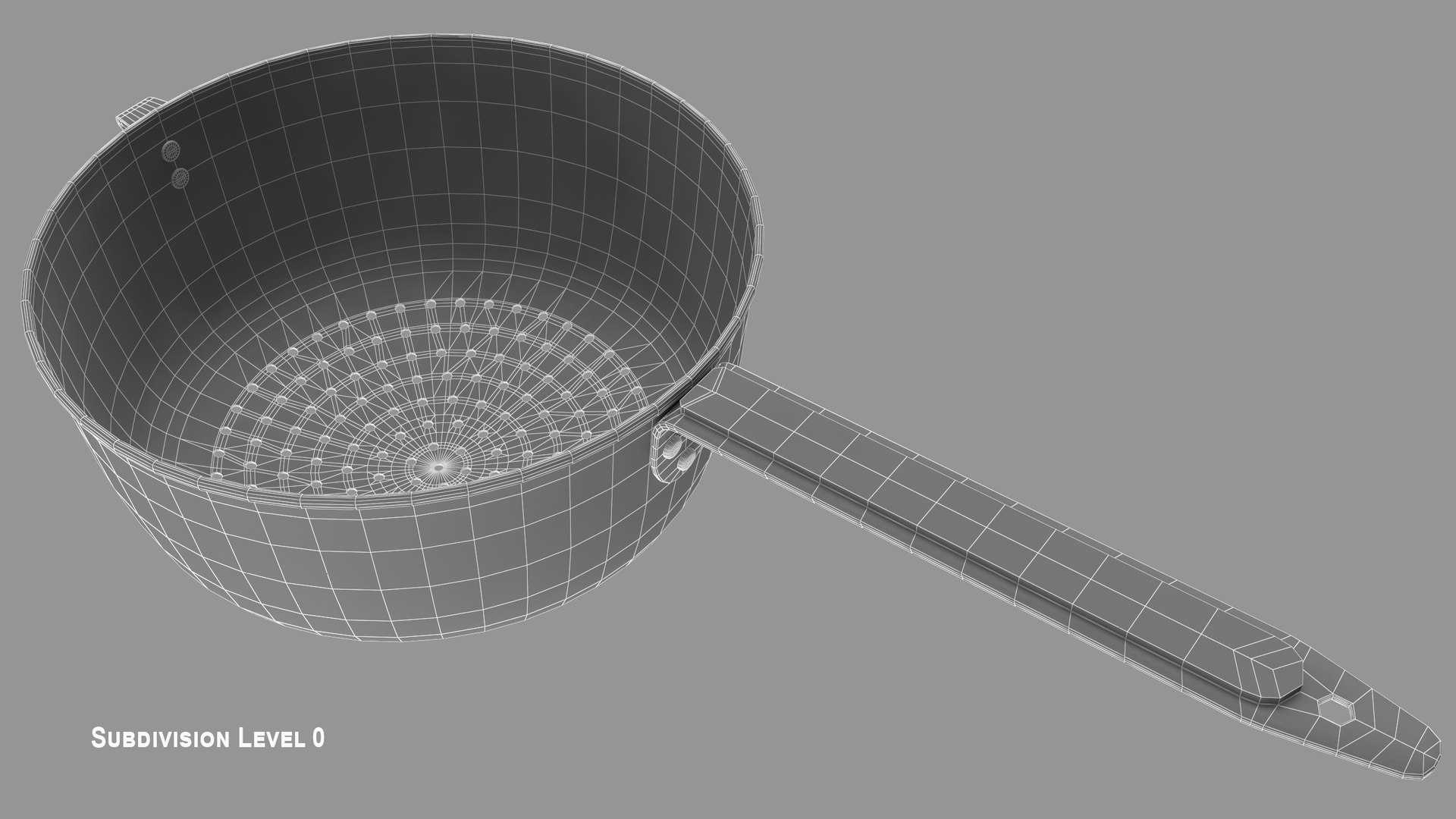 Colander strainer kitchenware 3D - TurboSquid 1505877