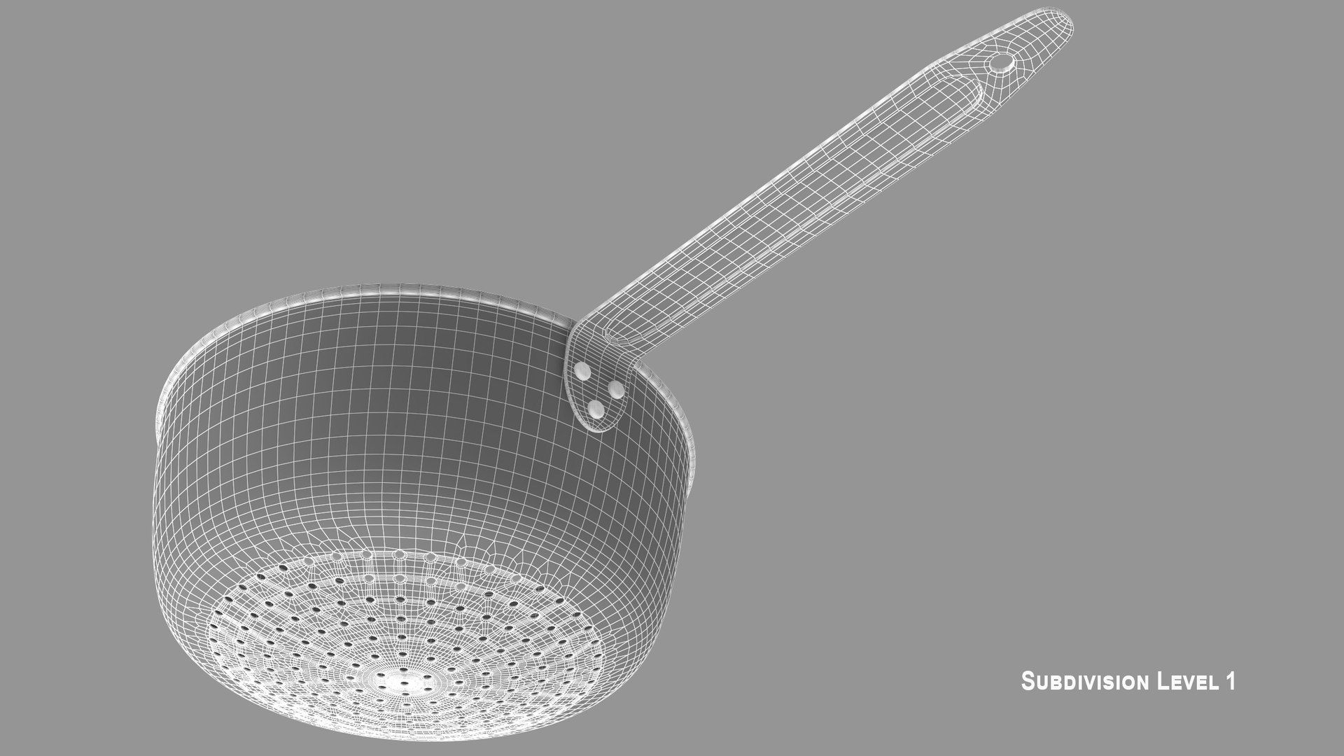 Colander strainer kitchenware 3D - TurboSquid 1505877
