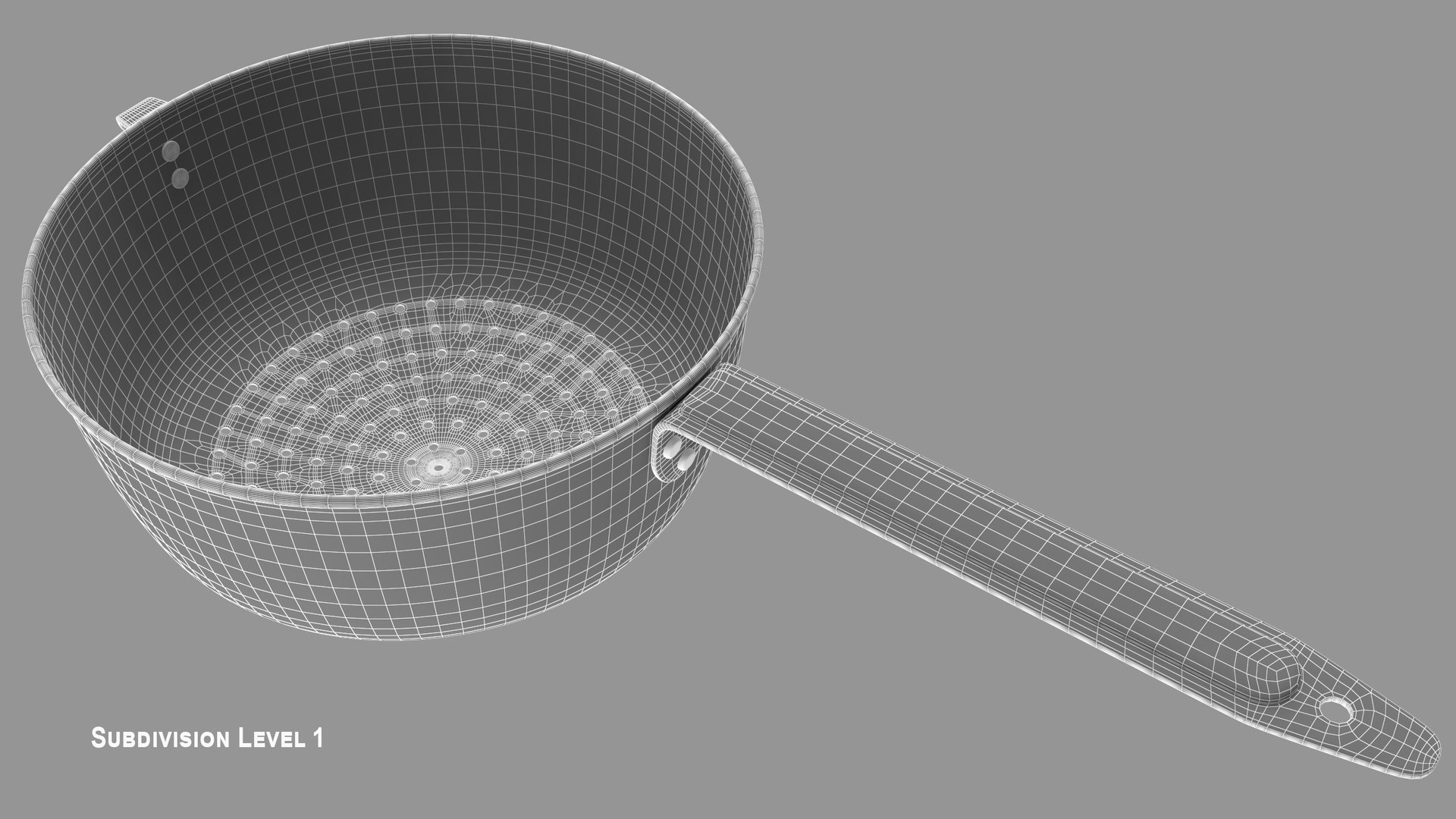 Colander strainer kitchenware 3D - TurboSquid 1505877