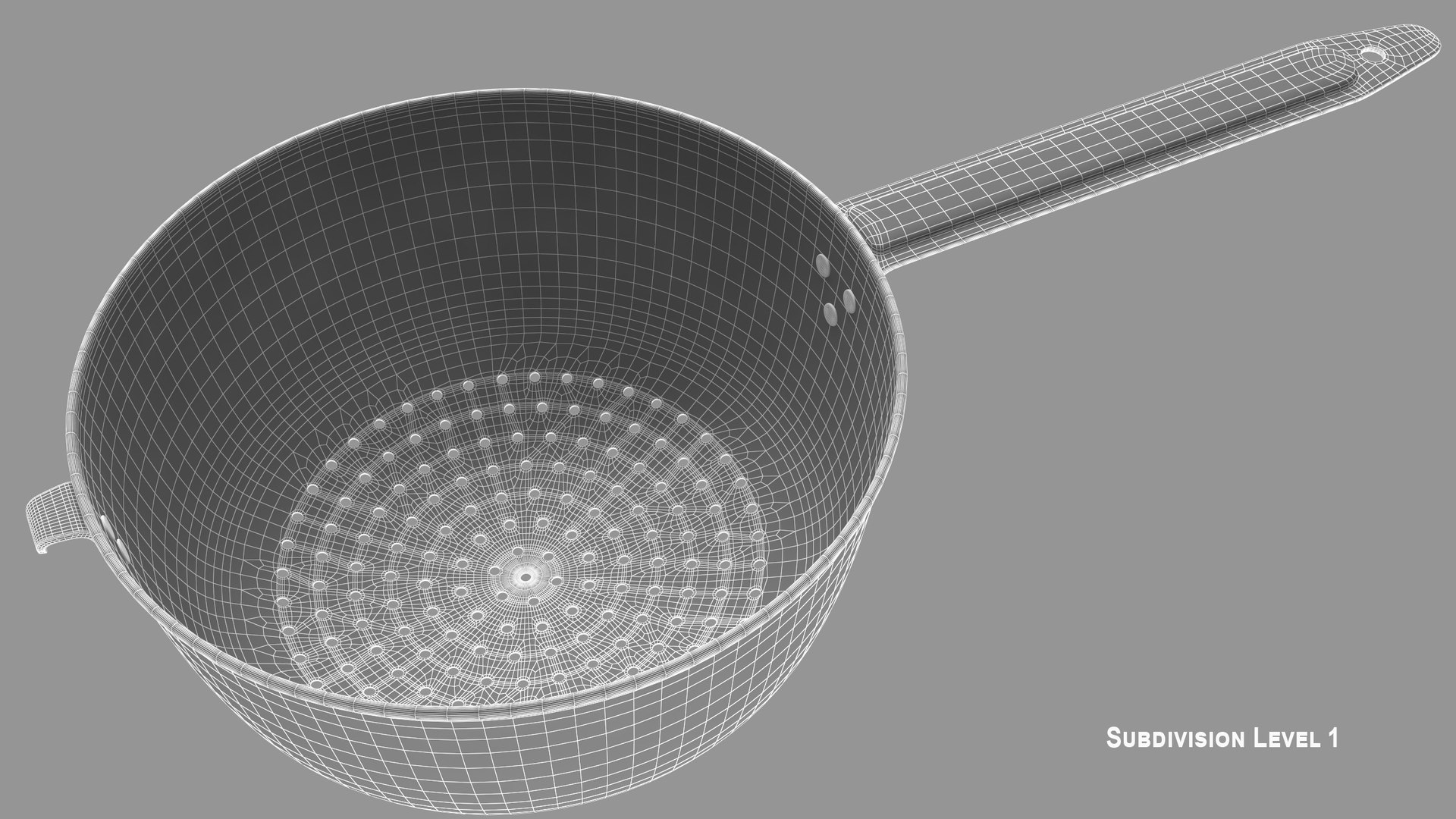 Colander strainer kitchenware 3D - TurboSquid 1505877