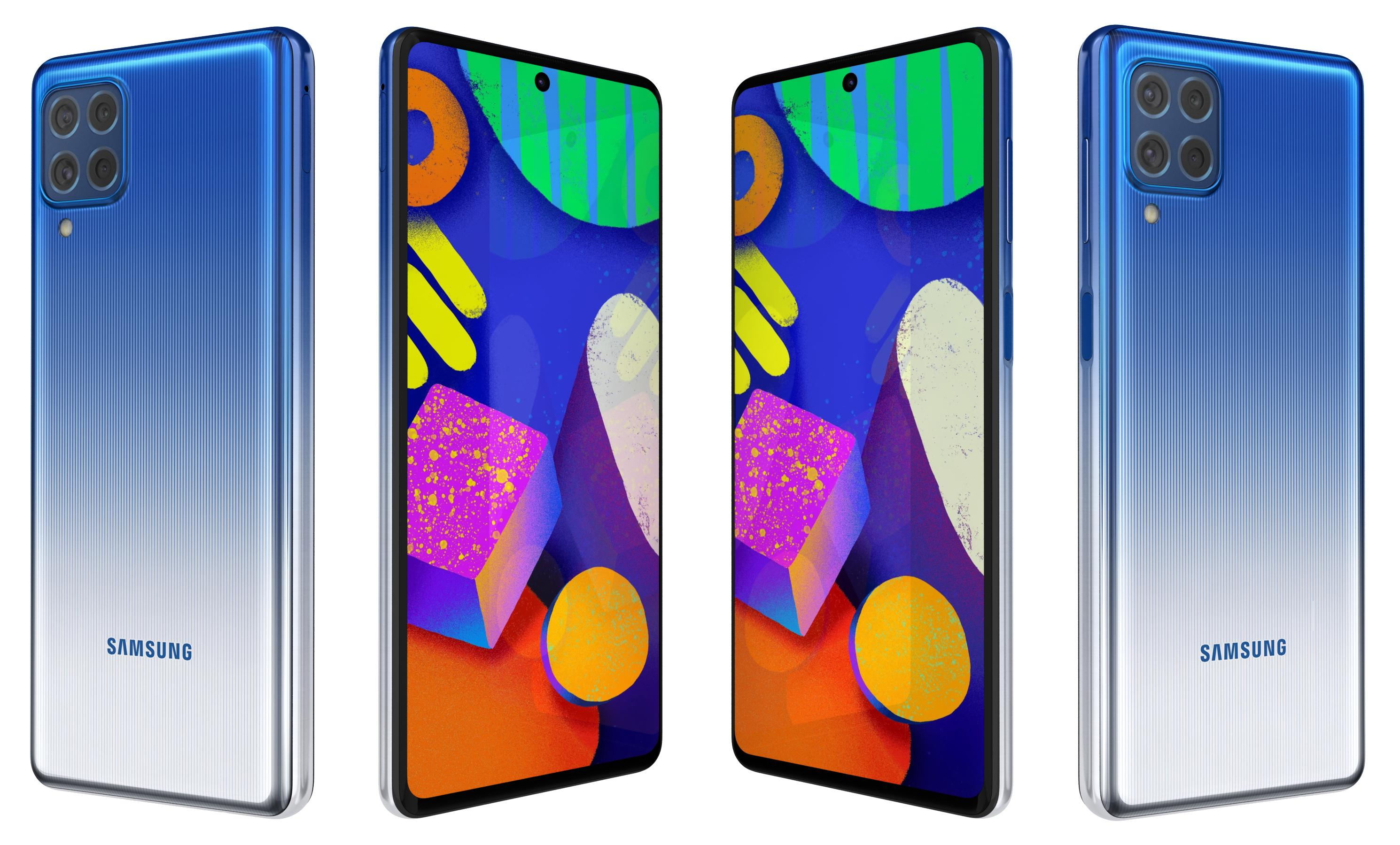 3D Samsung Galaxy F62 Laser Blue model - TurboSquid 1725373