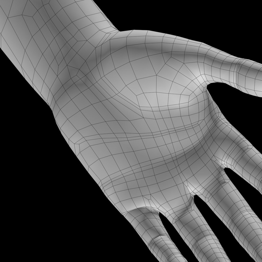 Mesh female s hand 3D model - TurboSquid 1248397
