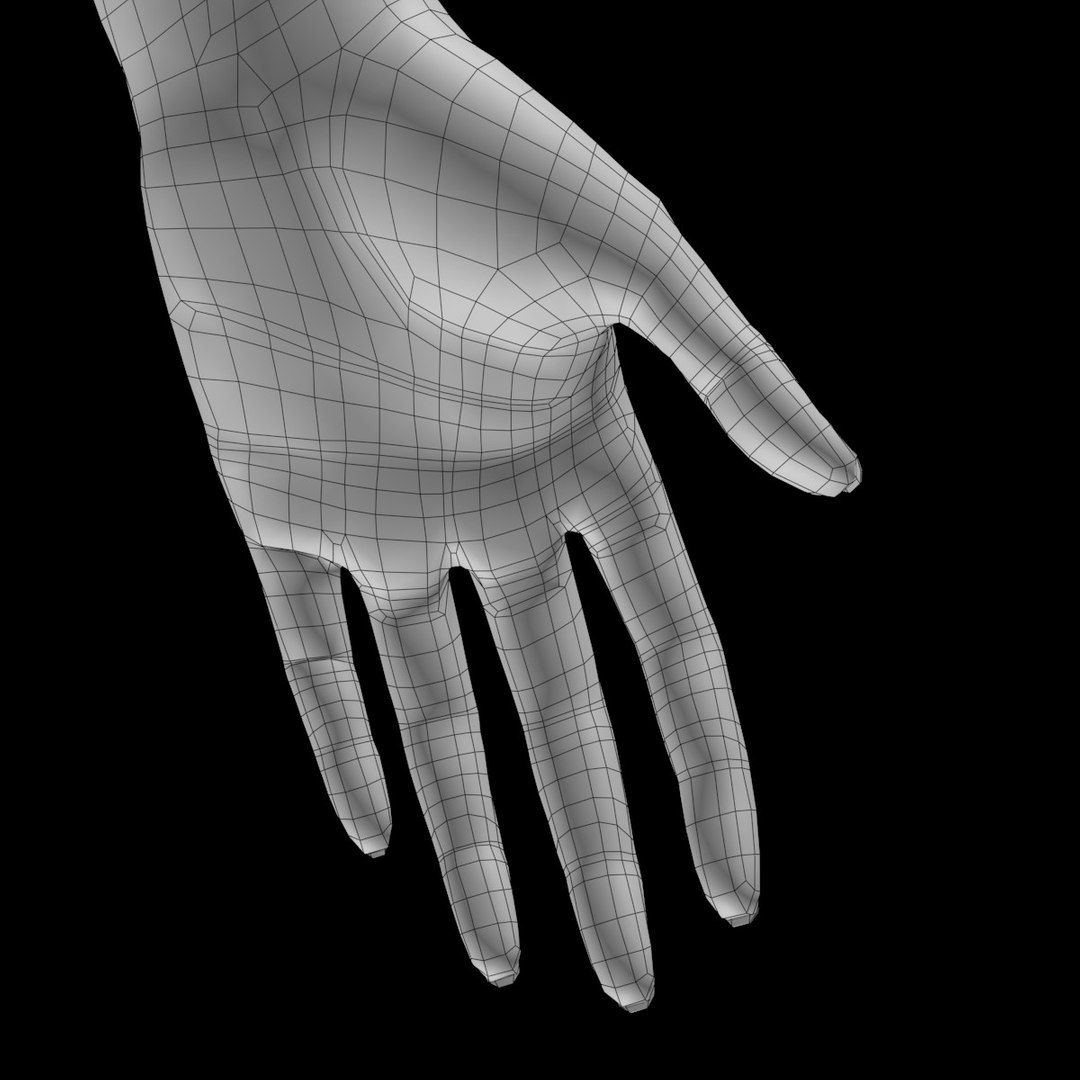 Mesh Female S Hand 3D Model - TurboSquid 1248397