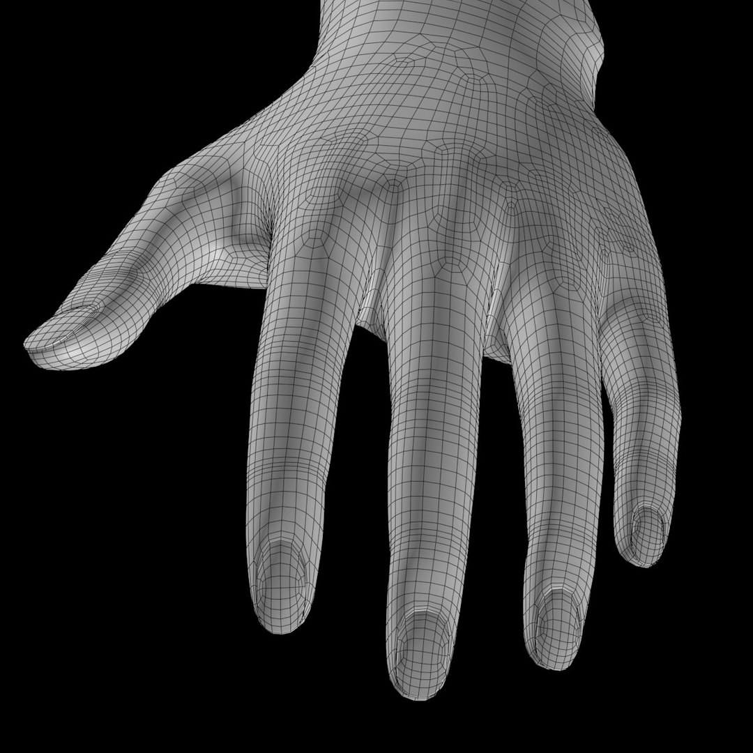 Mesh female s hand 3D model - TurboSquid 1248397