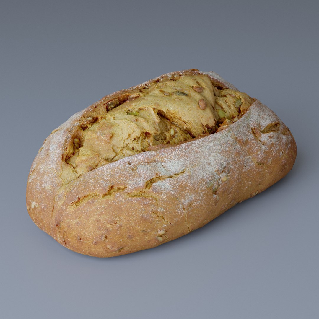 3D Bread Modeled - TurboSquid 1223156