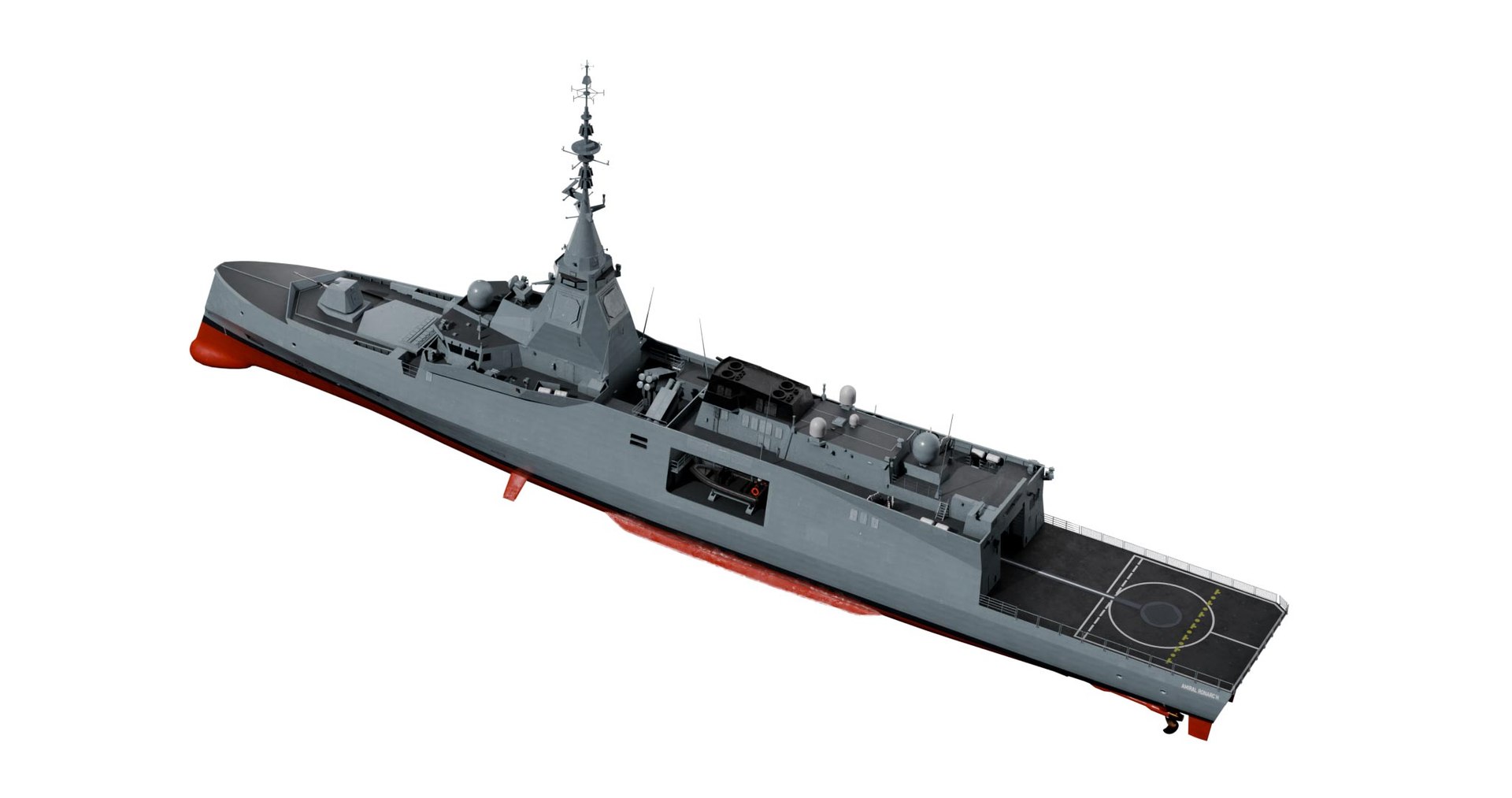 3D Amiral Ronarch Class Frigate FDI(1) - TurboSquid 2474988